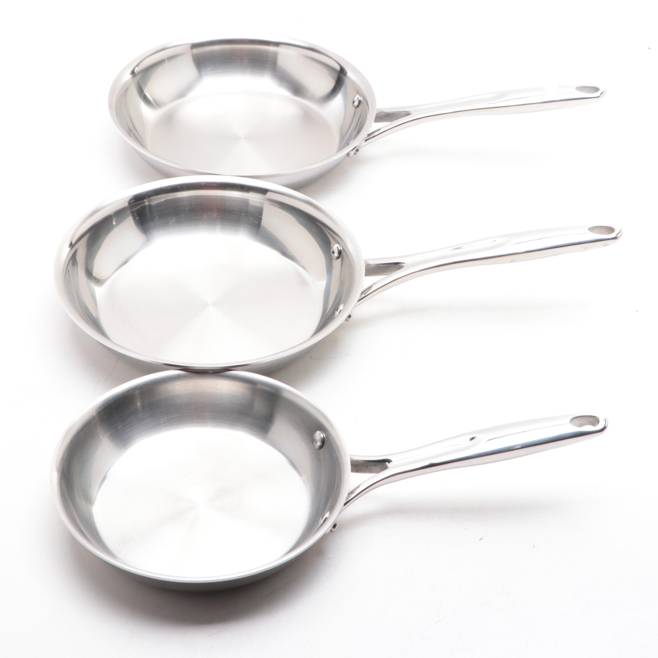 The Pampered Chef Nonstick Wok, Glass Lid, and Stainless Sauté Pans | EBTH