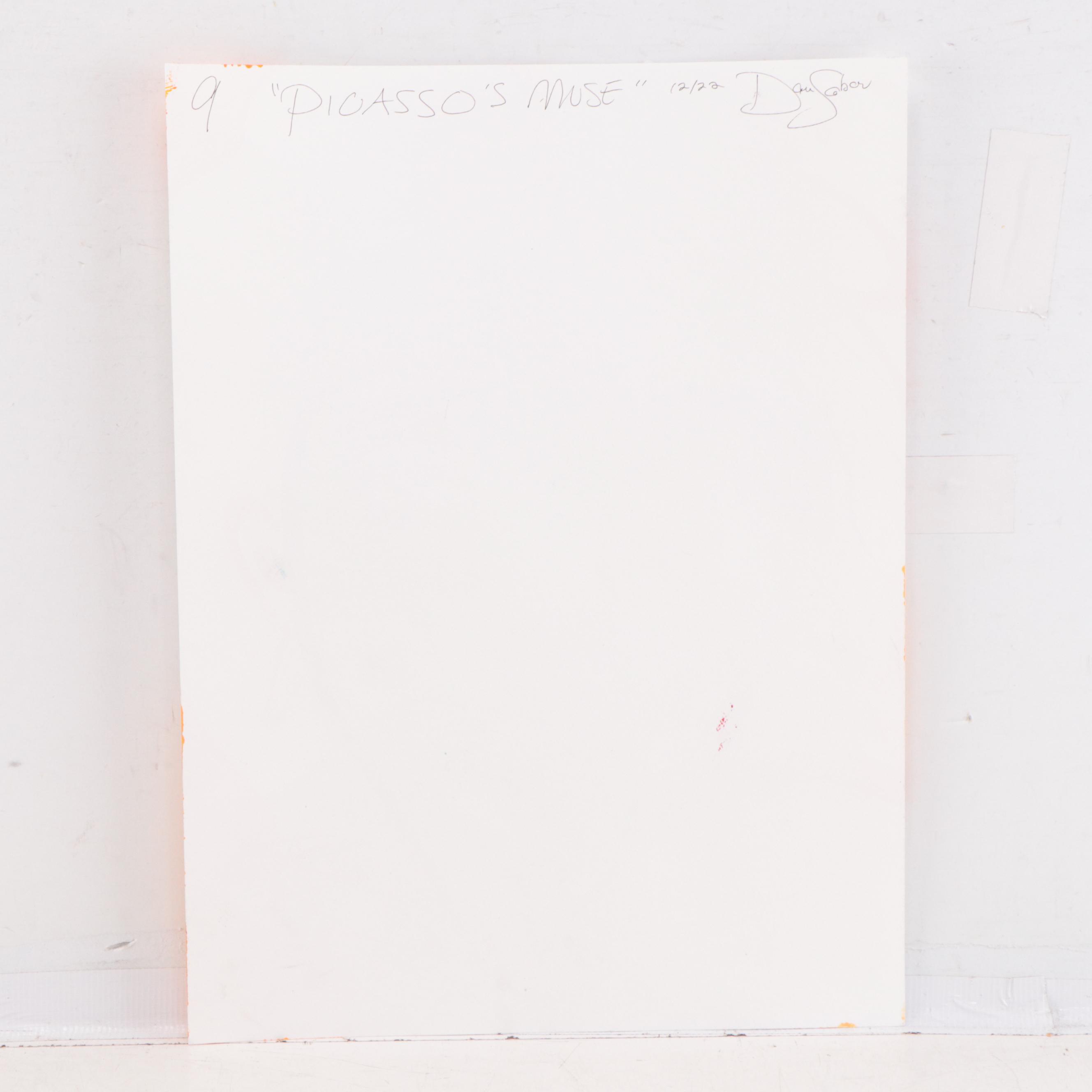 Dan Sabau Gouache and Watercolor Painting "Picasso's Muse," 2022 | EBTH