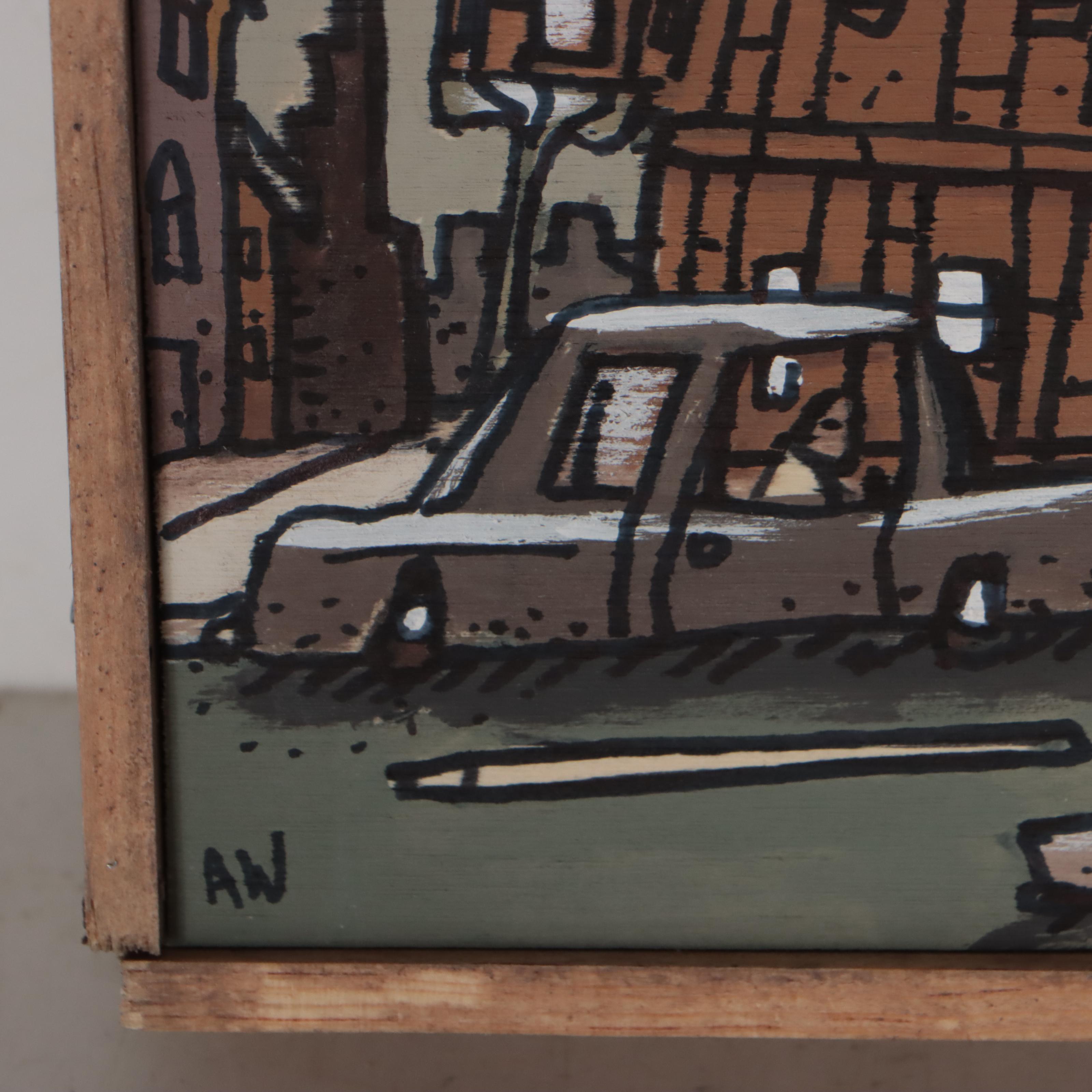 Aaron Wooten Cityscape Acrylic Painting "The Drive," 2022 | EBTH