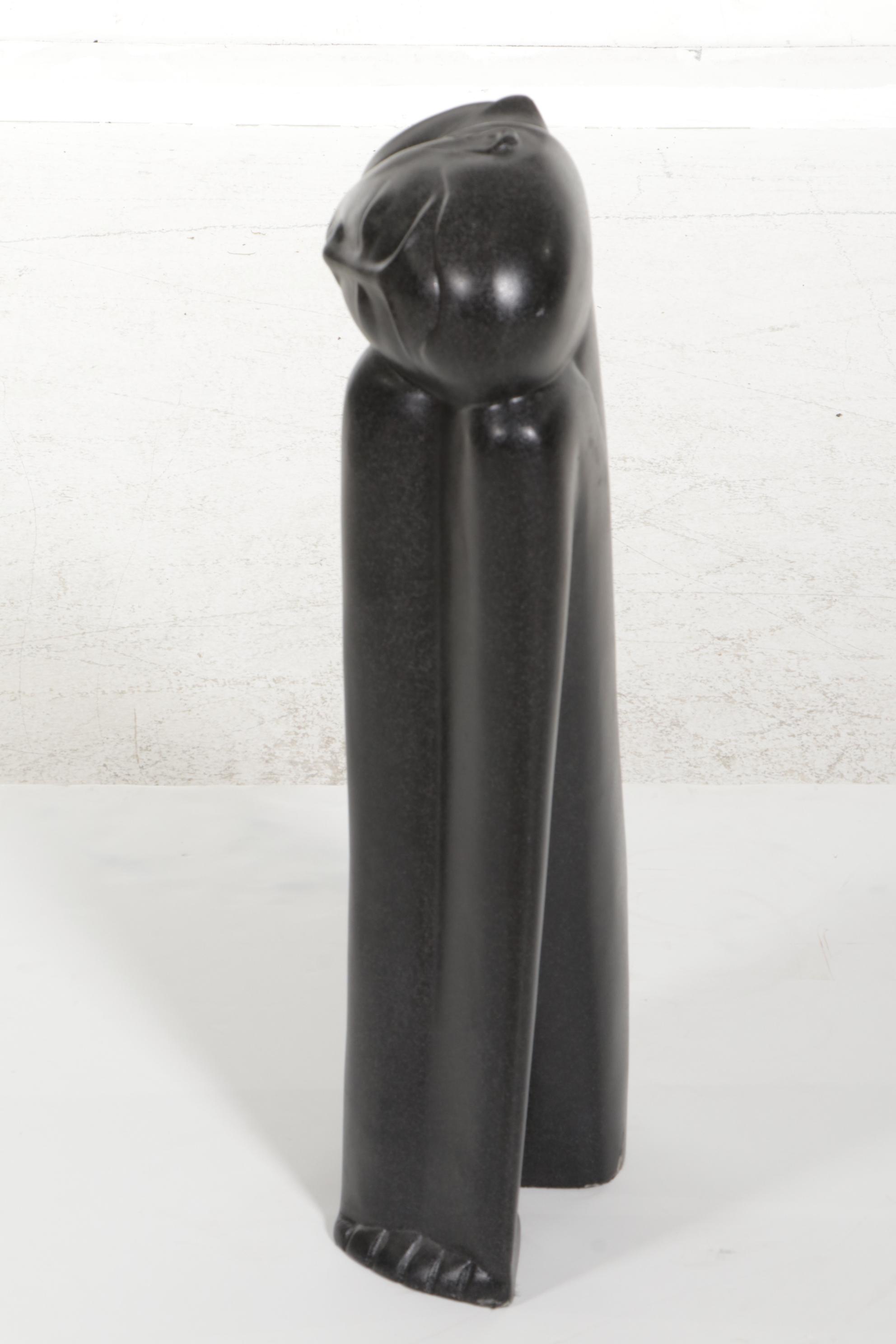 Mid Century Style Composite Crouching Female Form Sculptural Figure | EBTH