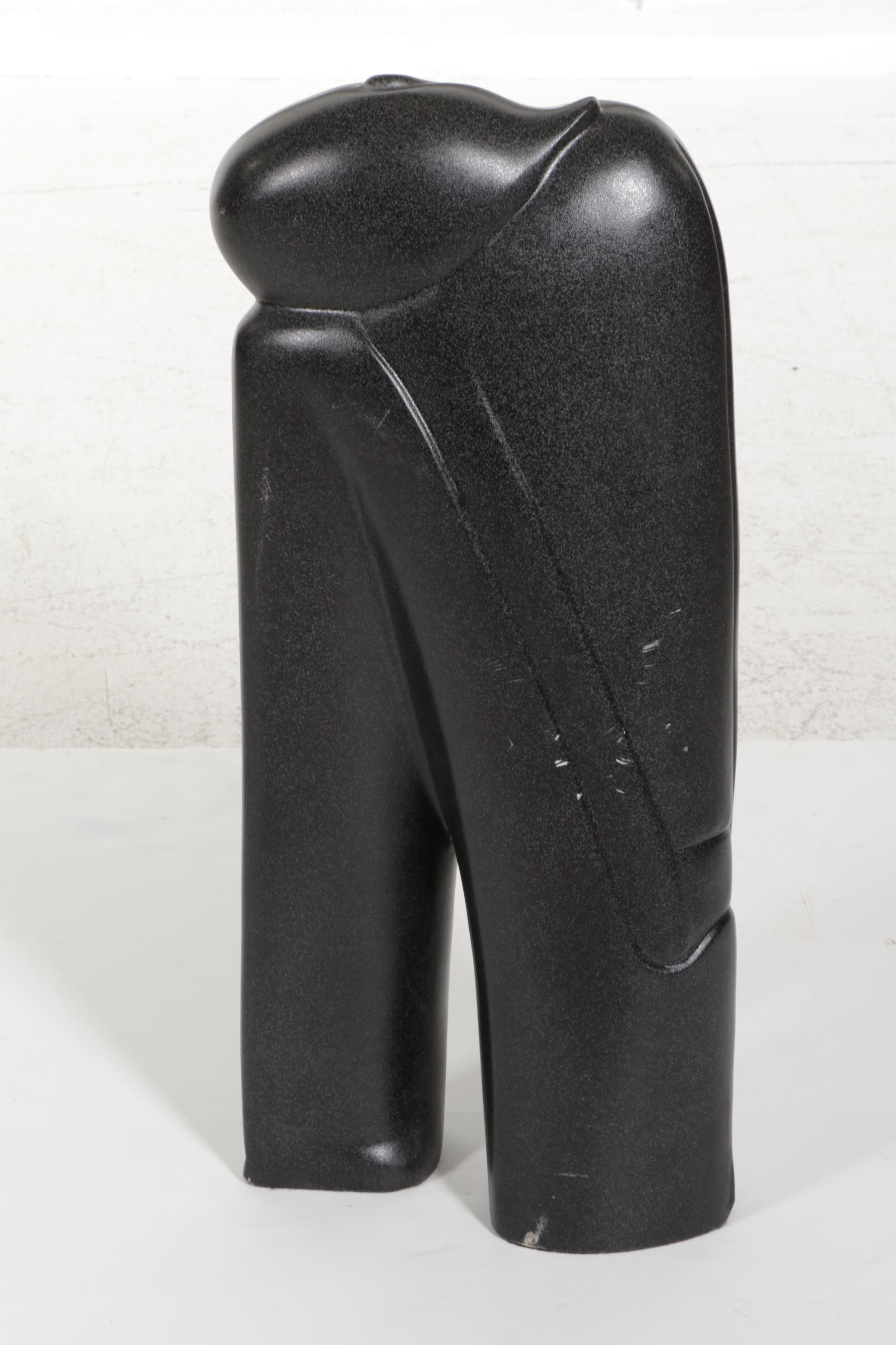Mid Century Style Composite Crouching Female Form Sculptural Figure | EBTH