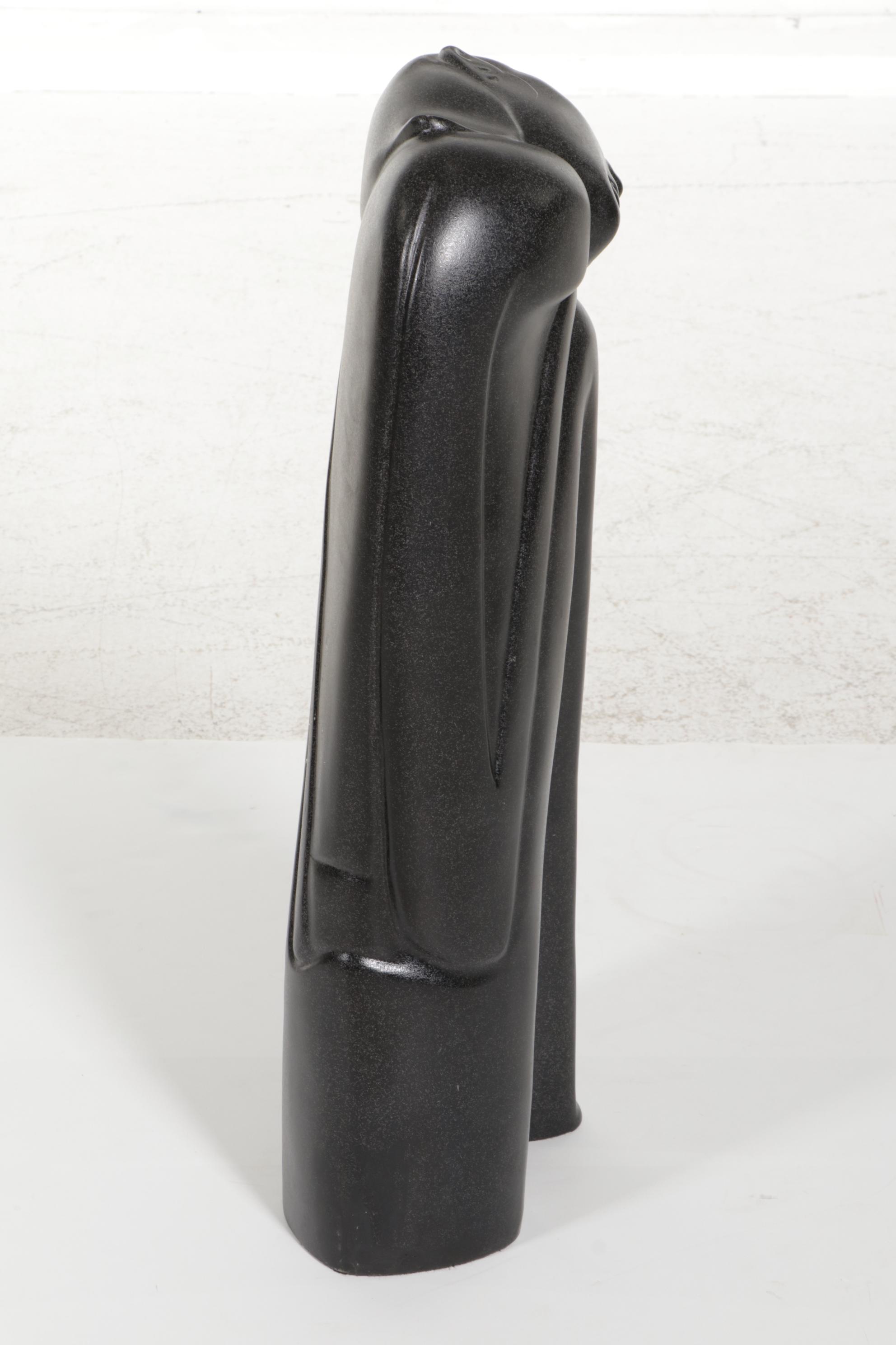 Mid Century Style Composite Crouching Female Form Sculptural Figure | EBTH
