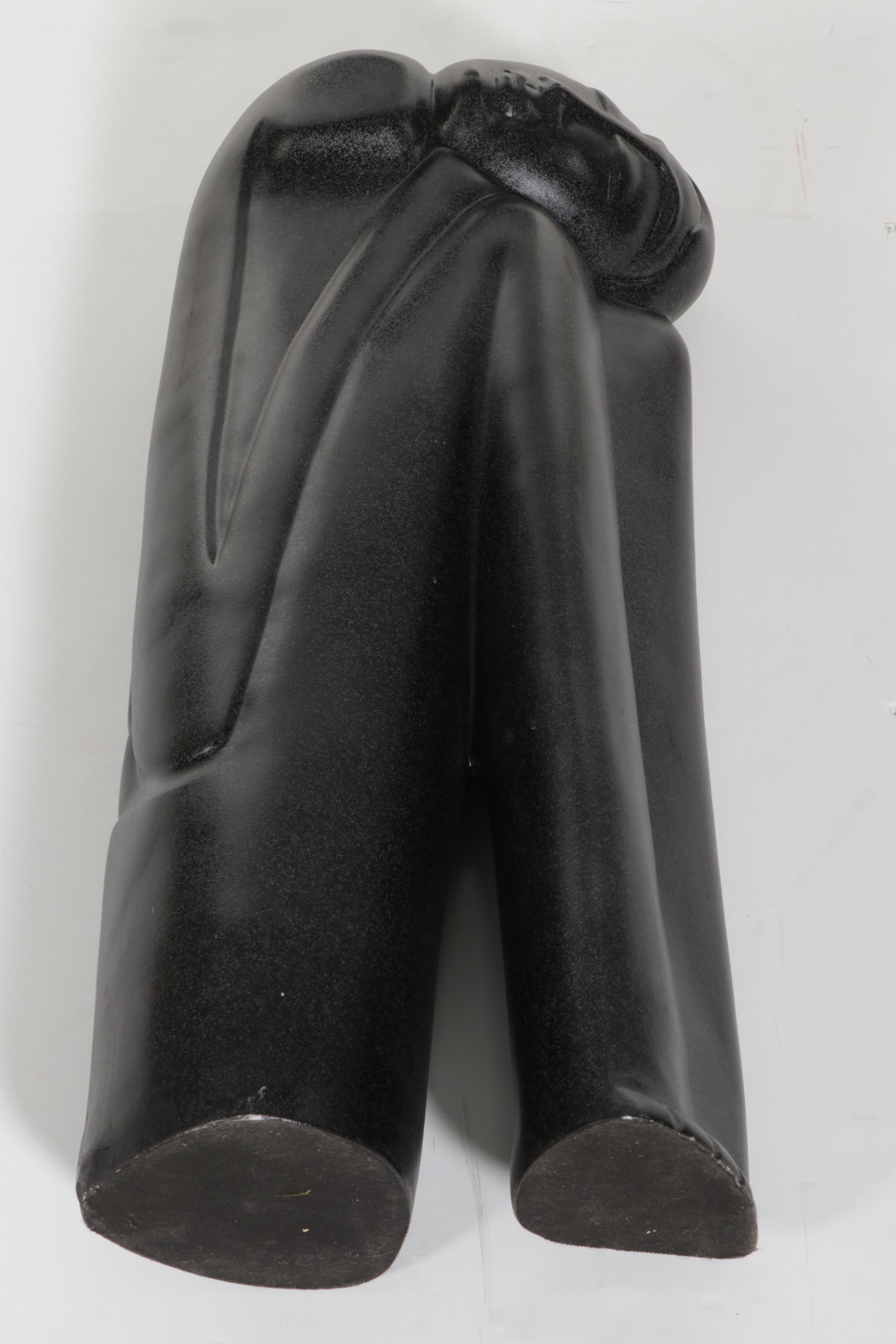 Mid Century Style Composite Crouching Female Form Sculptural Figure | EBTH