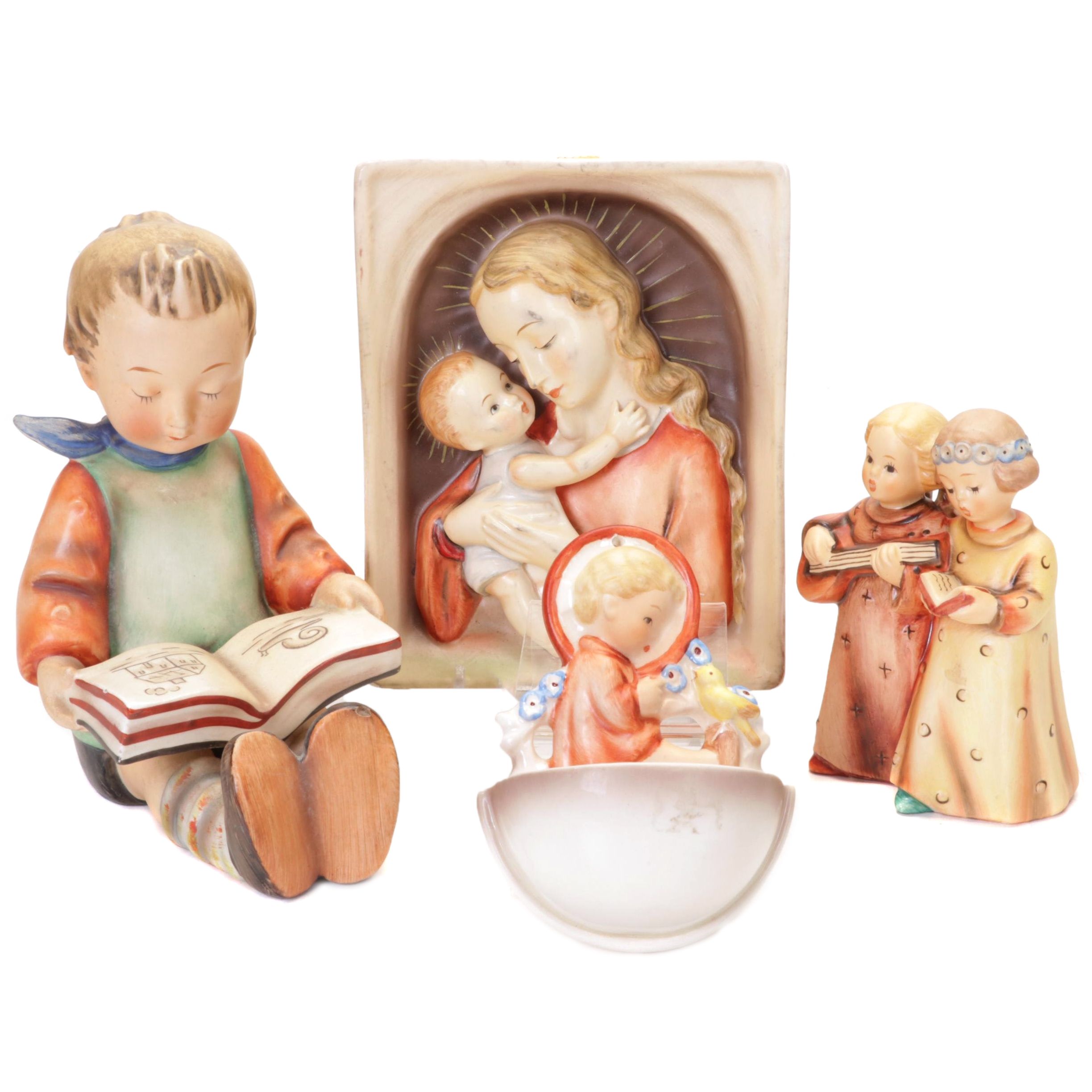 Goebel "Bookworm" Porcelain Bookend and More Porcelain Hummel ...