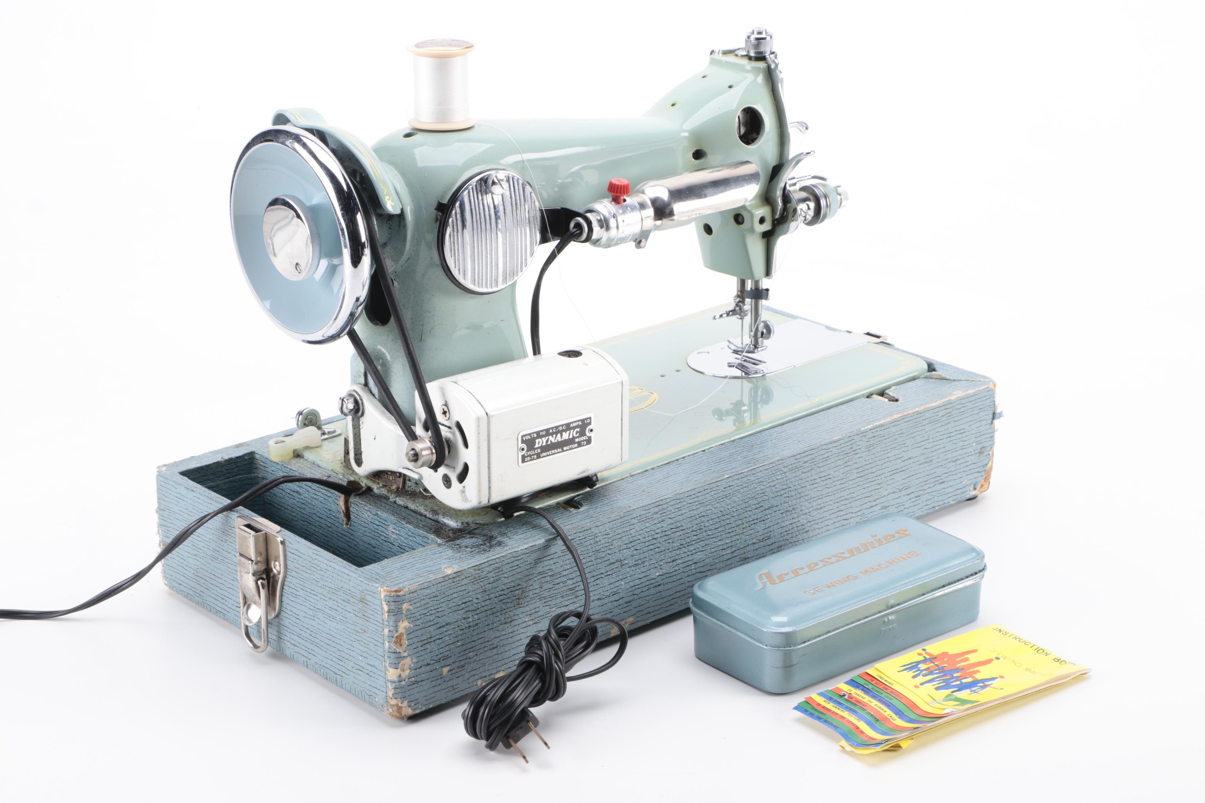 Brant De Luxe Precision Sewing Machine with Accessories, Mid-Late 20th ...