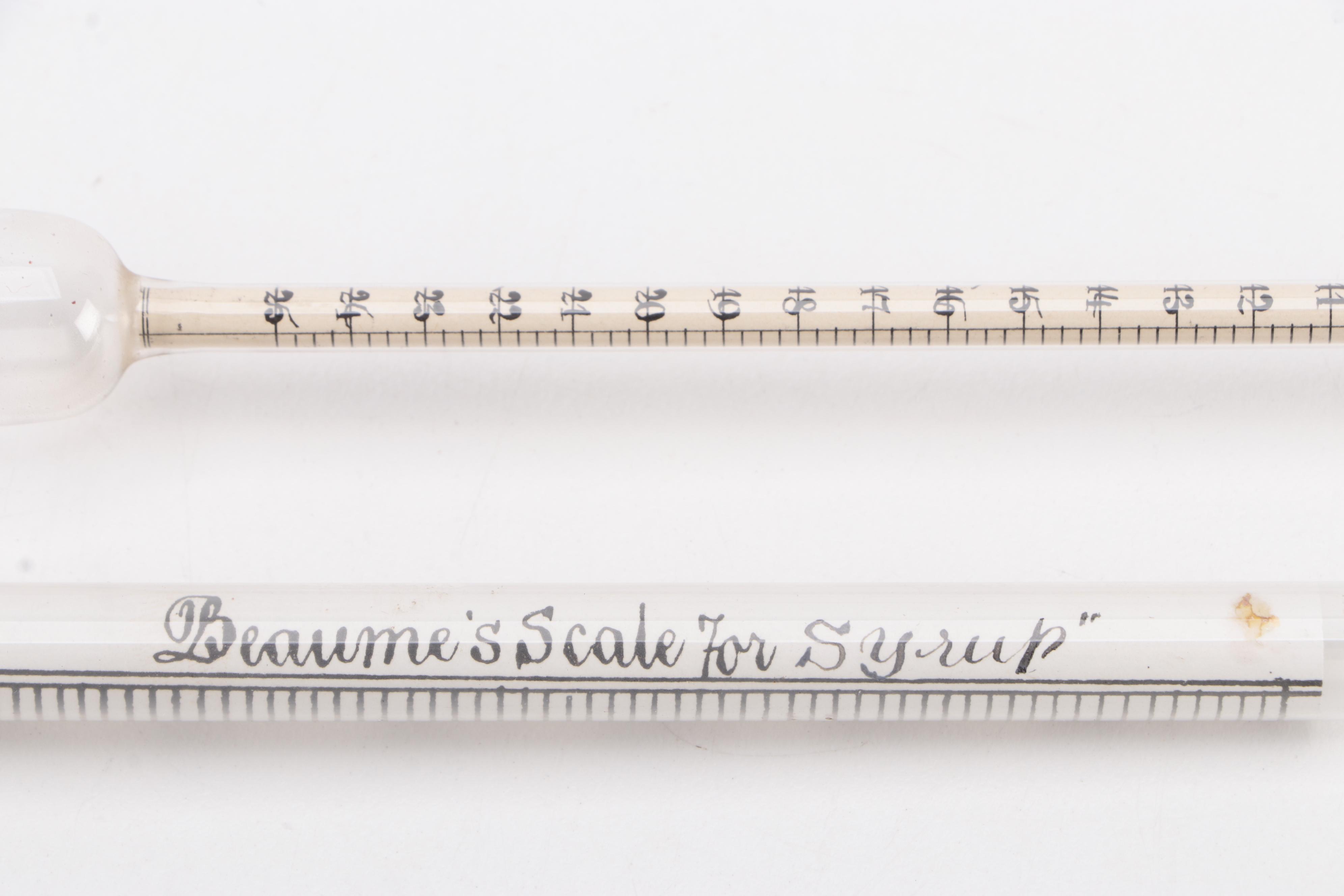 Kaiser Saccharometer and Other Blown Glass Sugar Thermometer with Cases ...