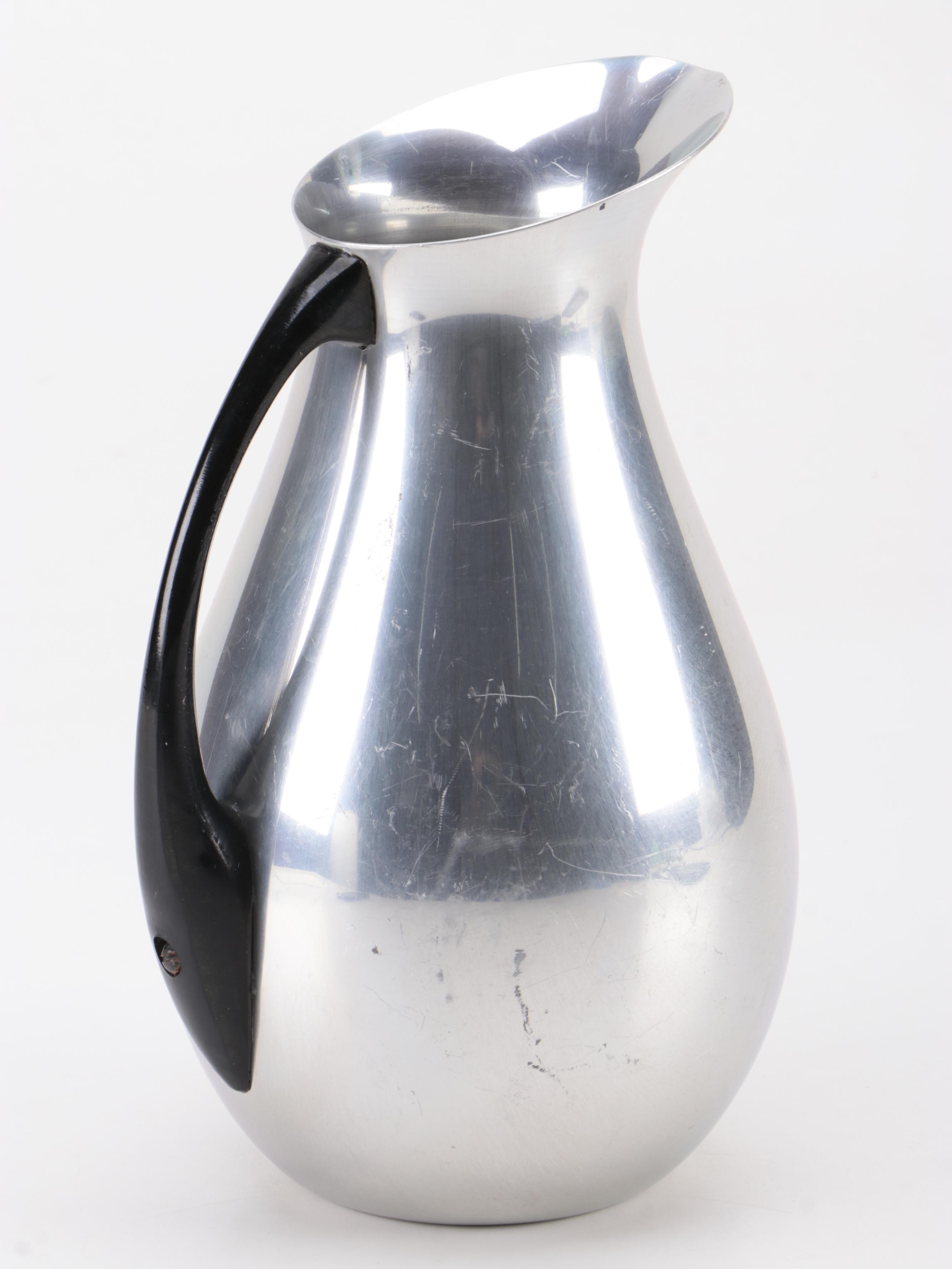 Puralum Italian Aluminum Water Pitcher, Mid-20th Century | EBTH