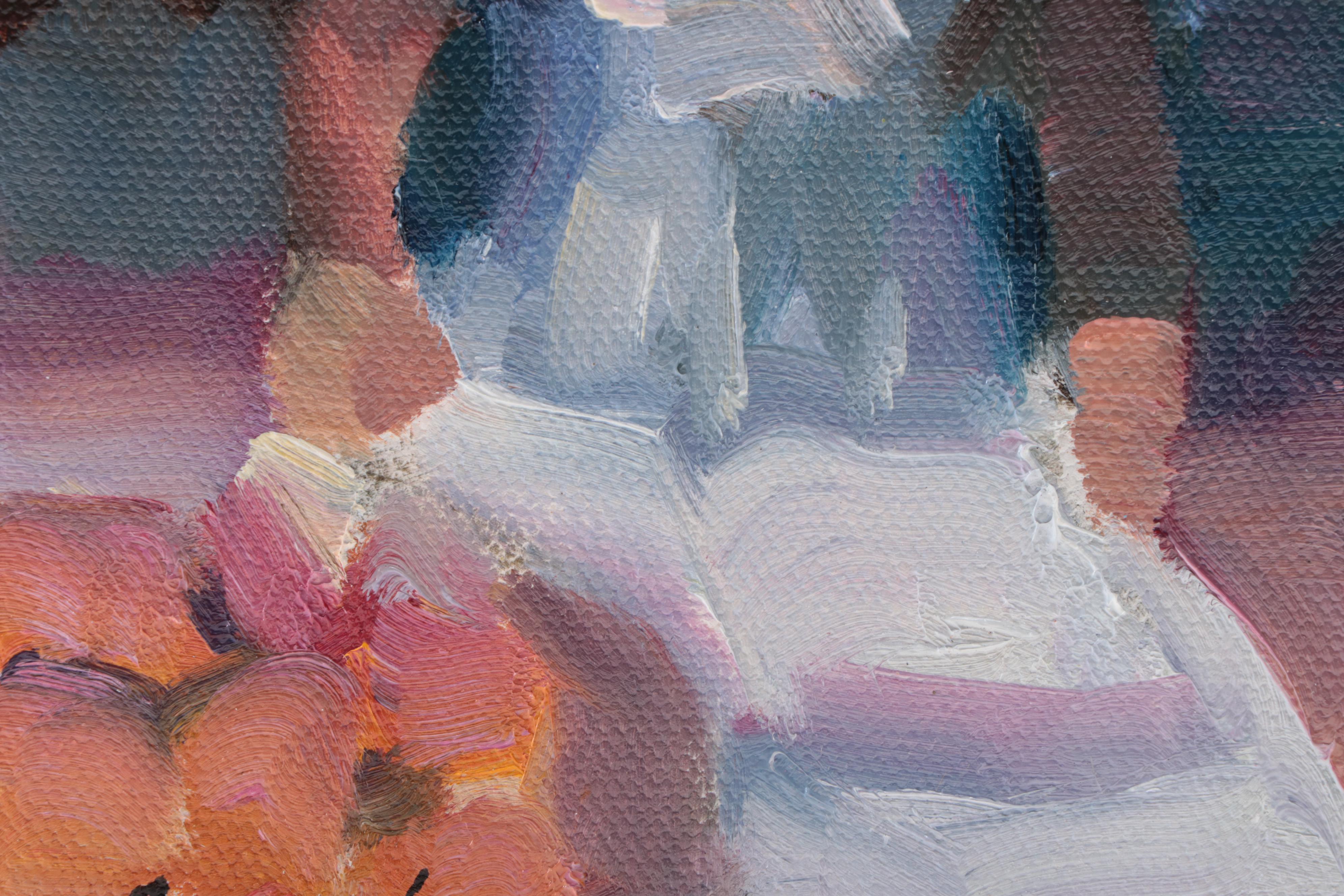 Sally Rosenbaum Oil Painting of Woman in Garden, 21st Century | EBTH