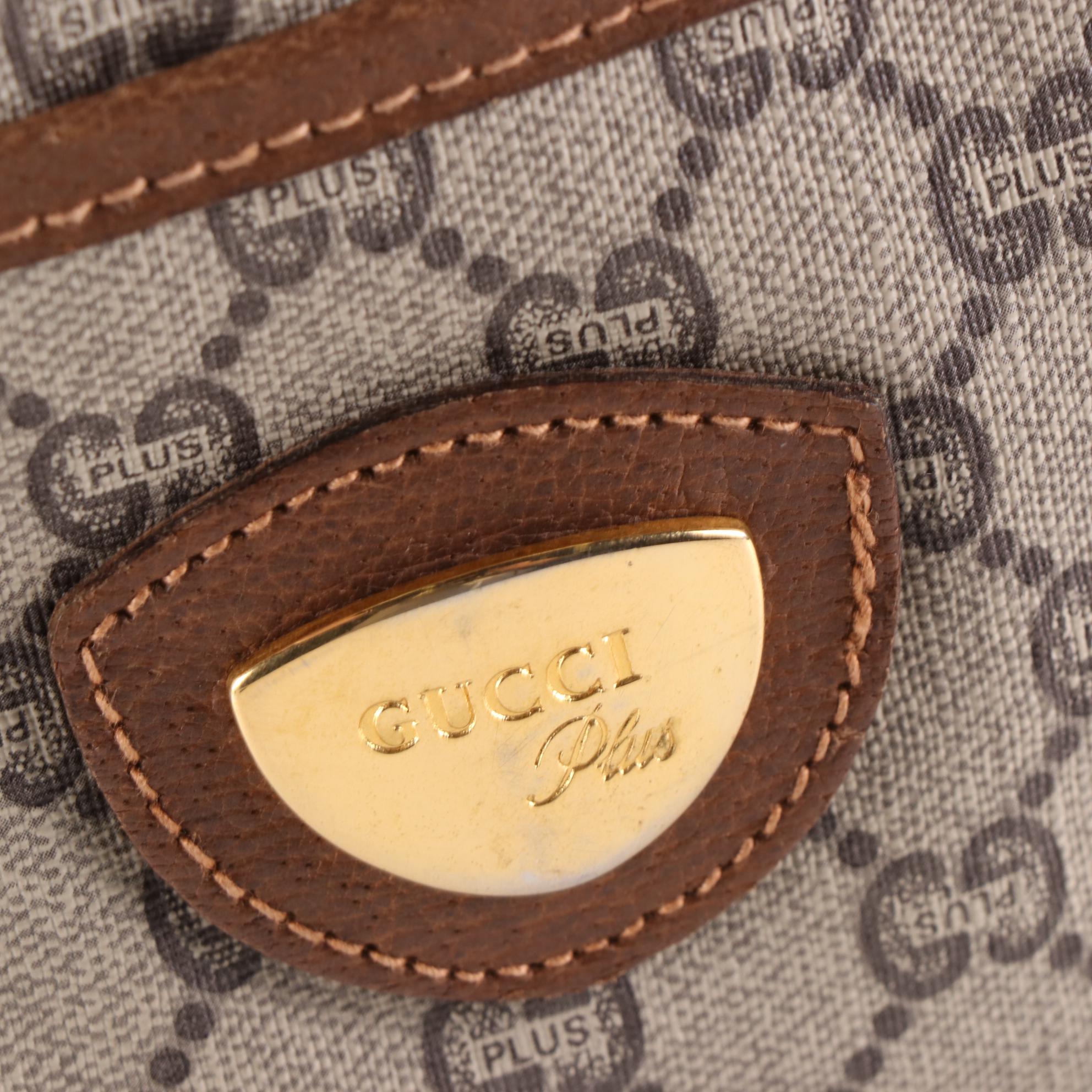 Gucci Plus Webby Large Tote Bag in GG Plus Monogram Coated Canvas | EBTH