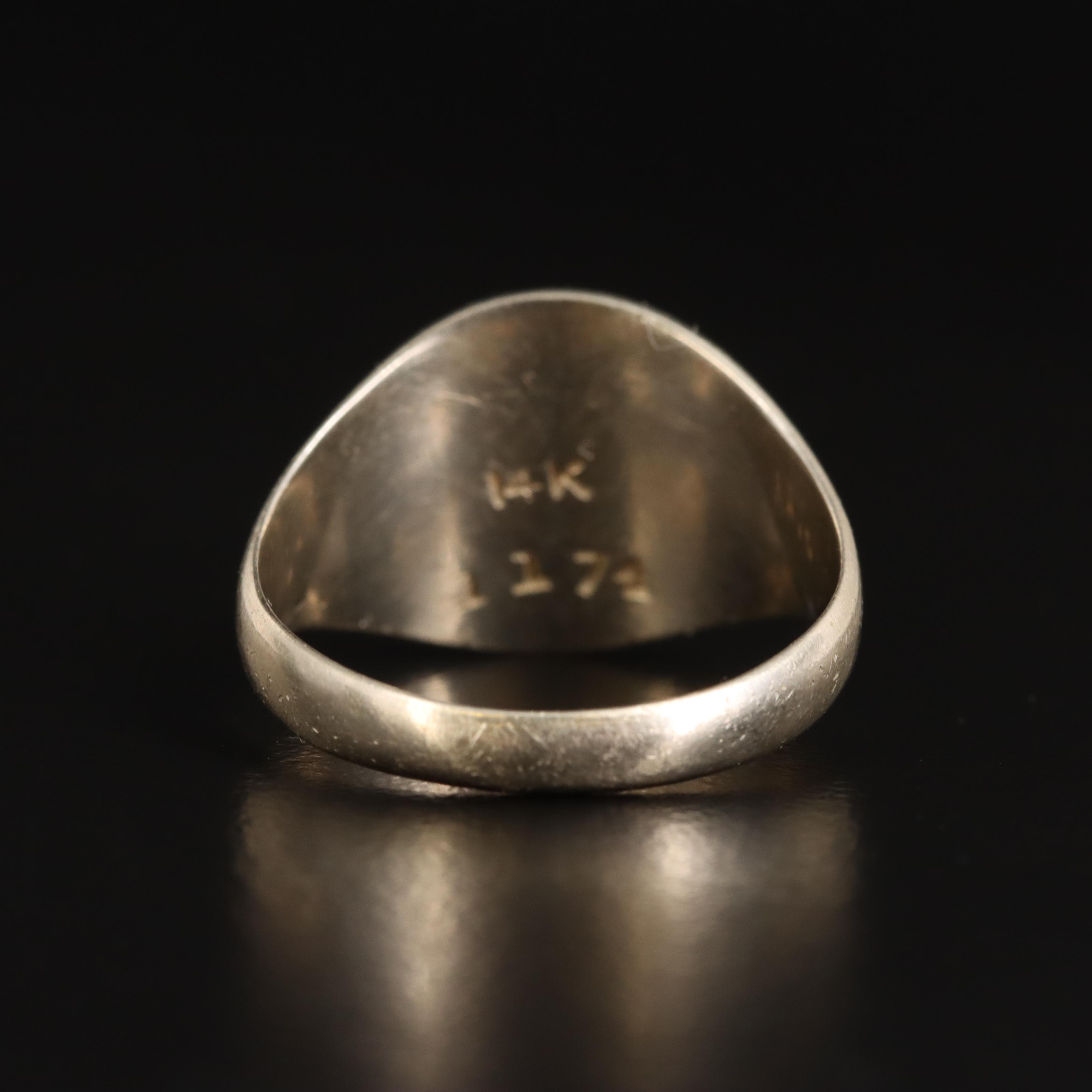 Vintage 14K Eastern Star Signet Ring | EBTH