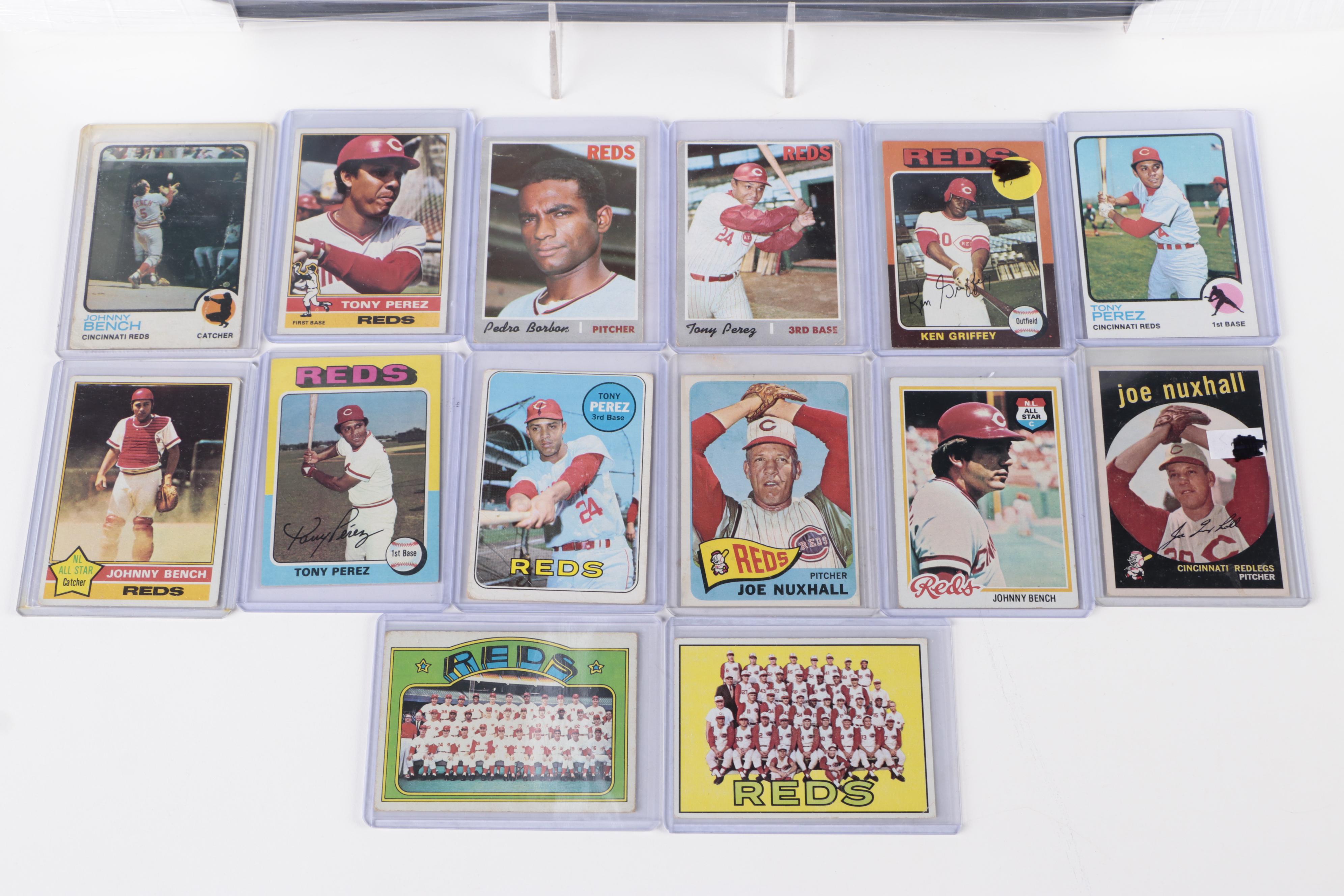 Cincinnati Reds Big Red Machine Baseball Cards with Framed Giclée ...