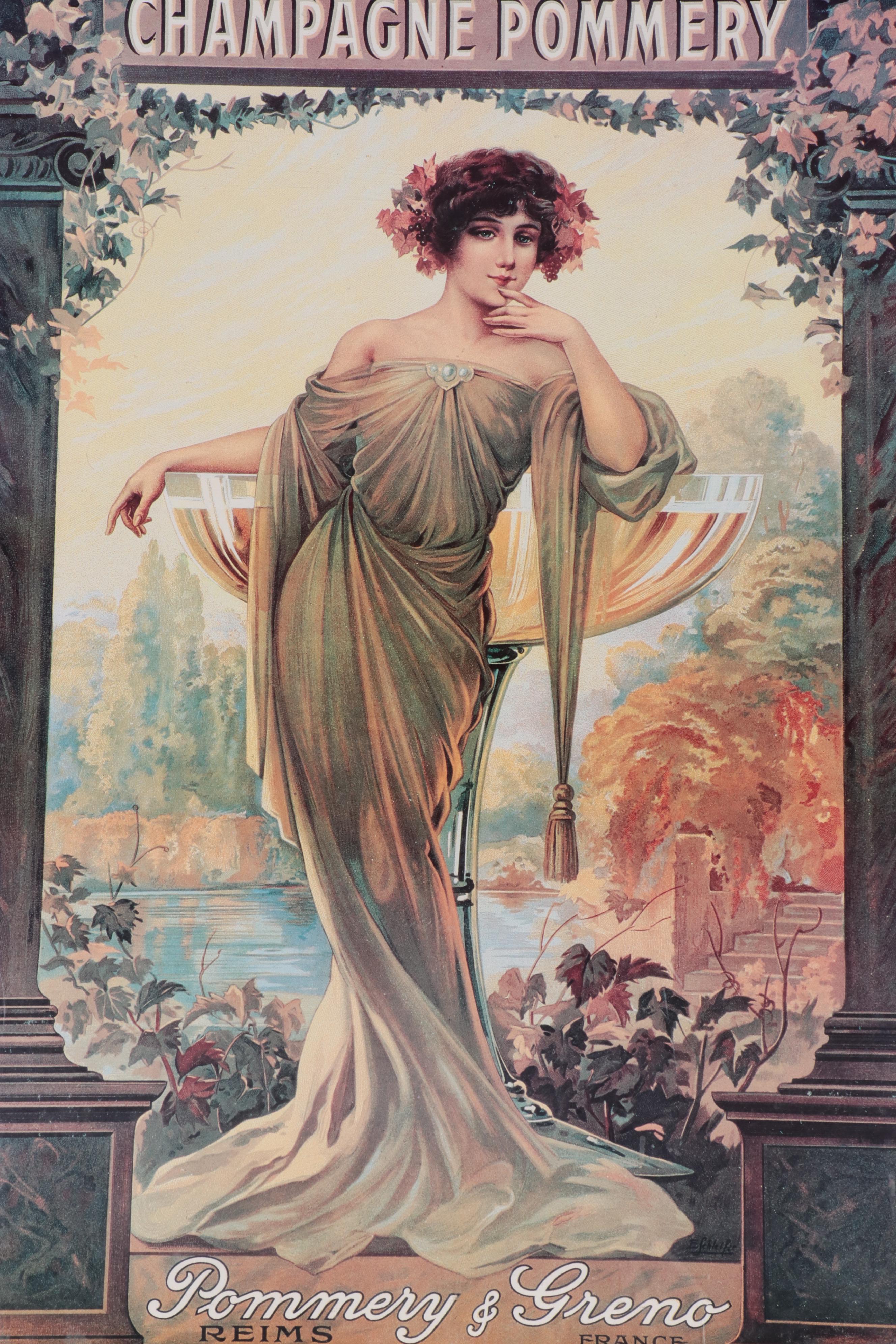 Offset Lithograph Poster "Champagne Pommery" | EBTH