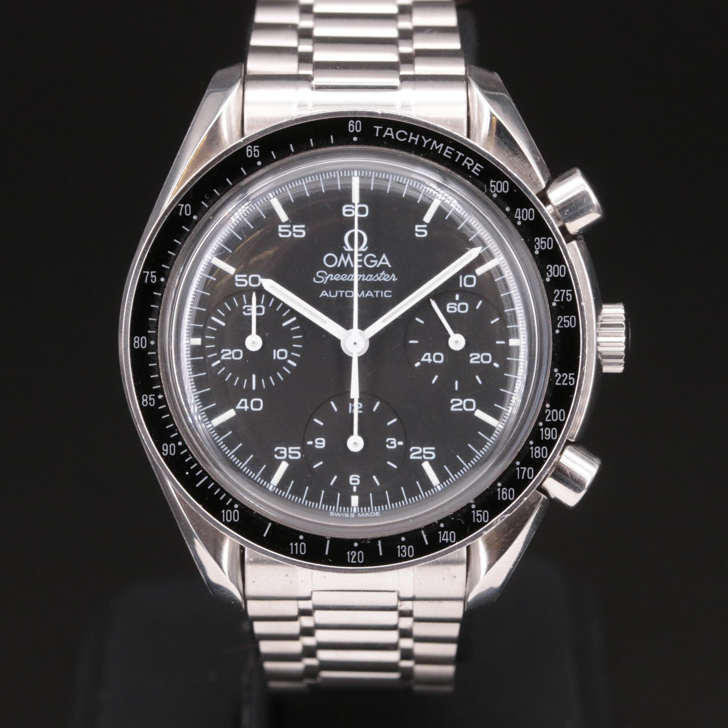 1999 Omega Speedmaster Reduced Automatic Chronograph Wristwatch | EBTH