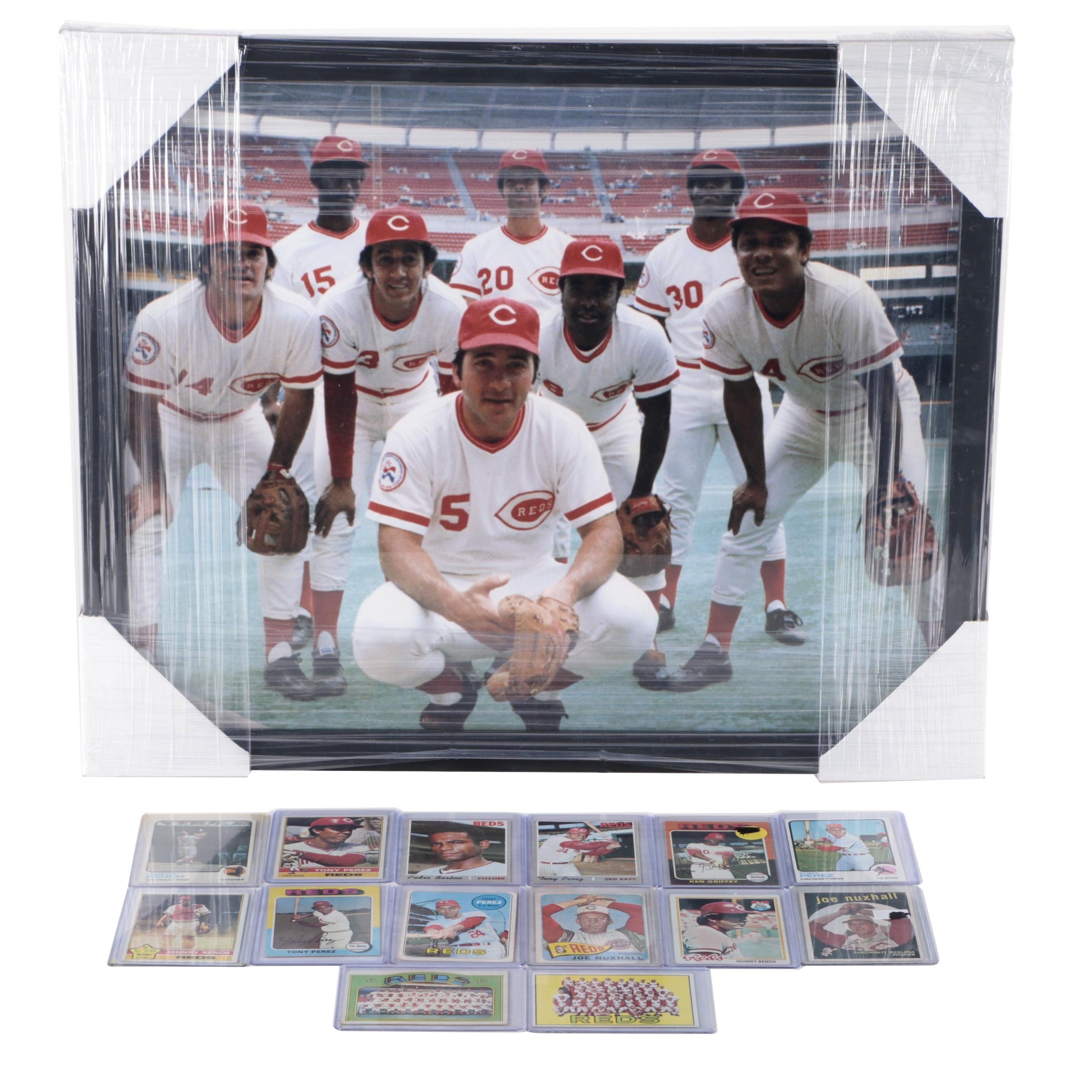 Cincinnati Reds Big Red Machine Baseball Cards with Framed Giclée ...