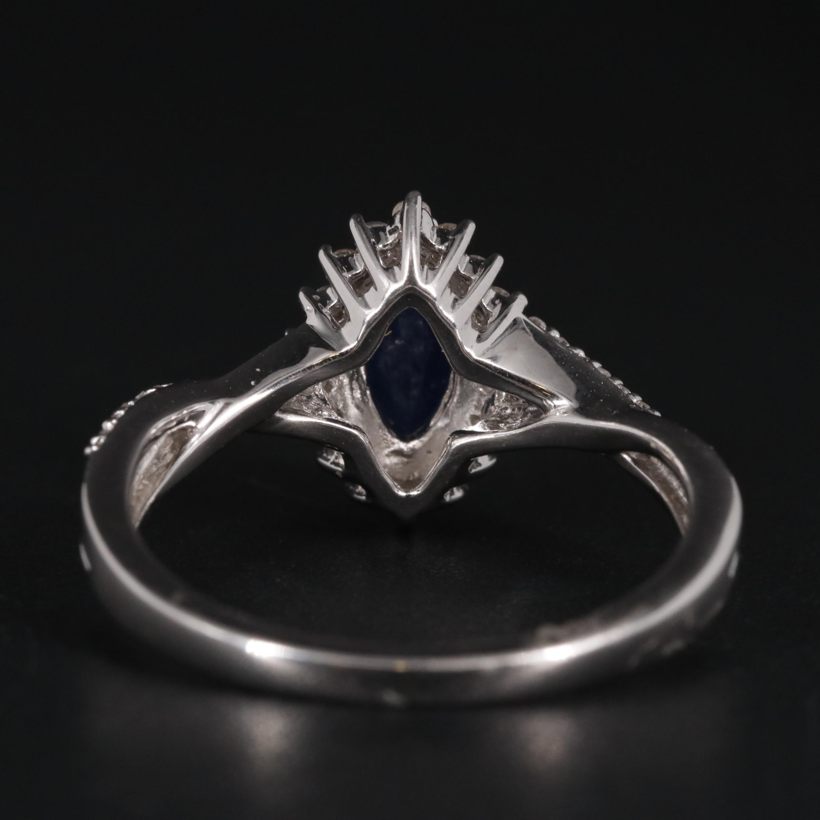 Sterling Silver Sapphire Ring | EBTH