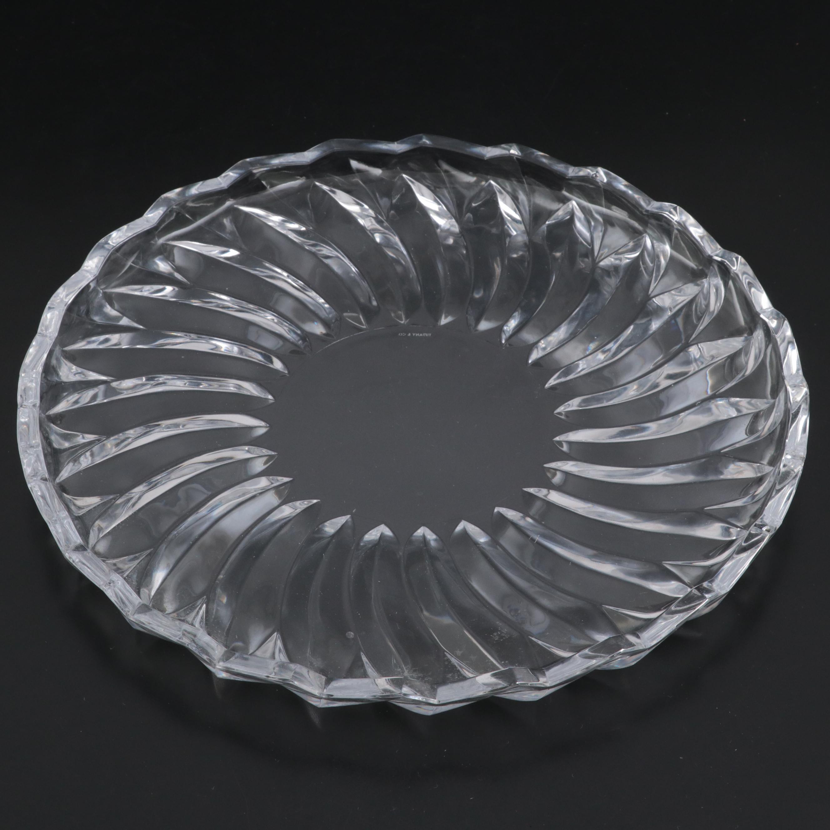 Tiffany & Co. Round Crystal Serving Platter | EBTH