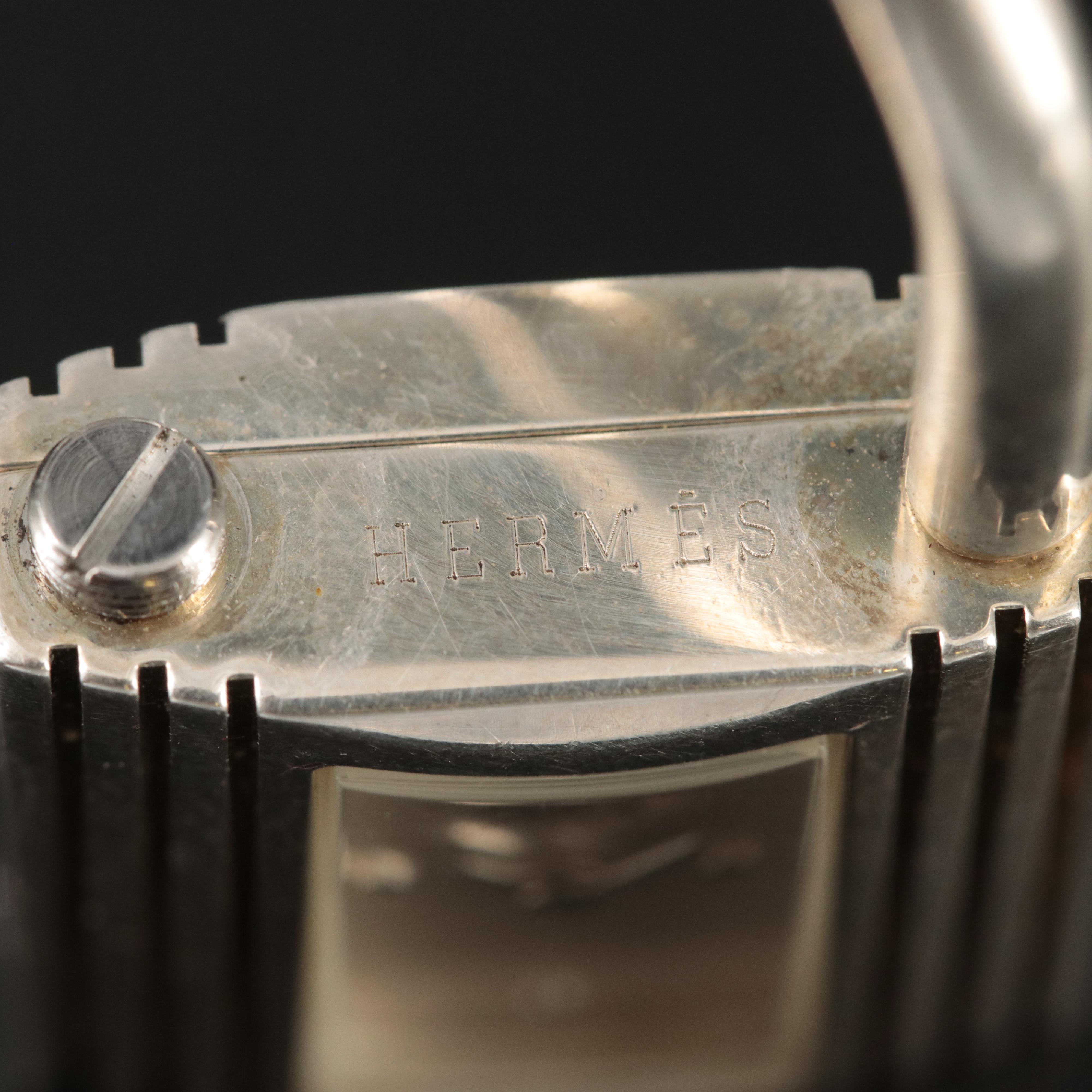 Hermès Sterling Silver Kelly Lock Wristwatch | EBTH