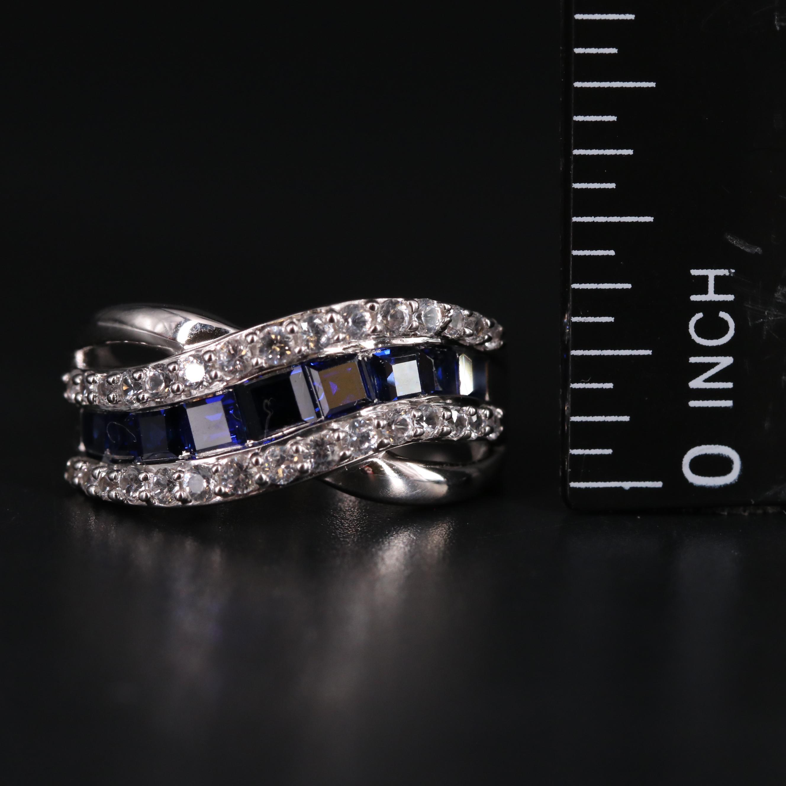 Sterling Silver Sapphire Ring | EBTH