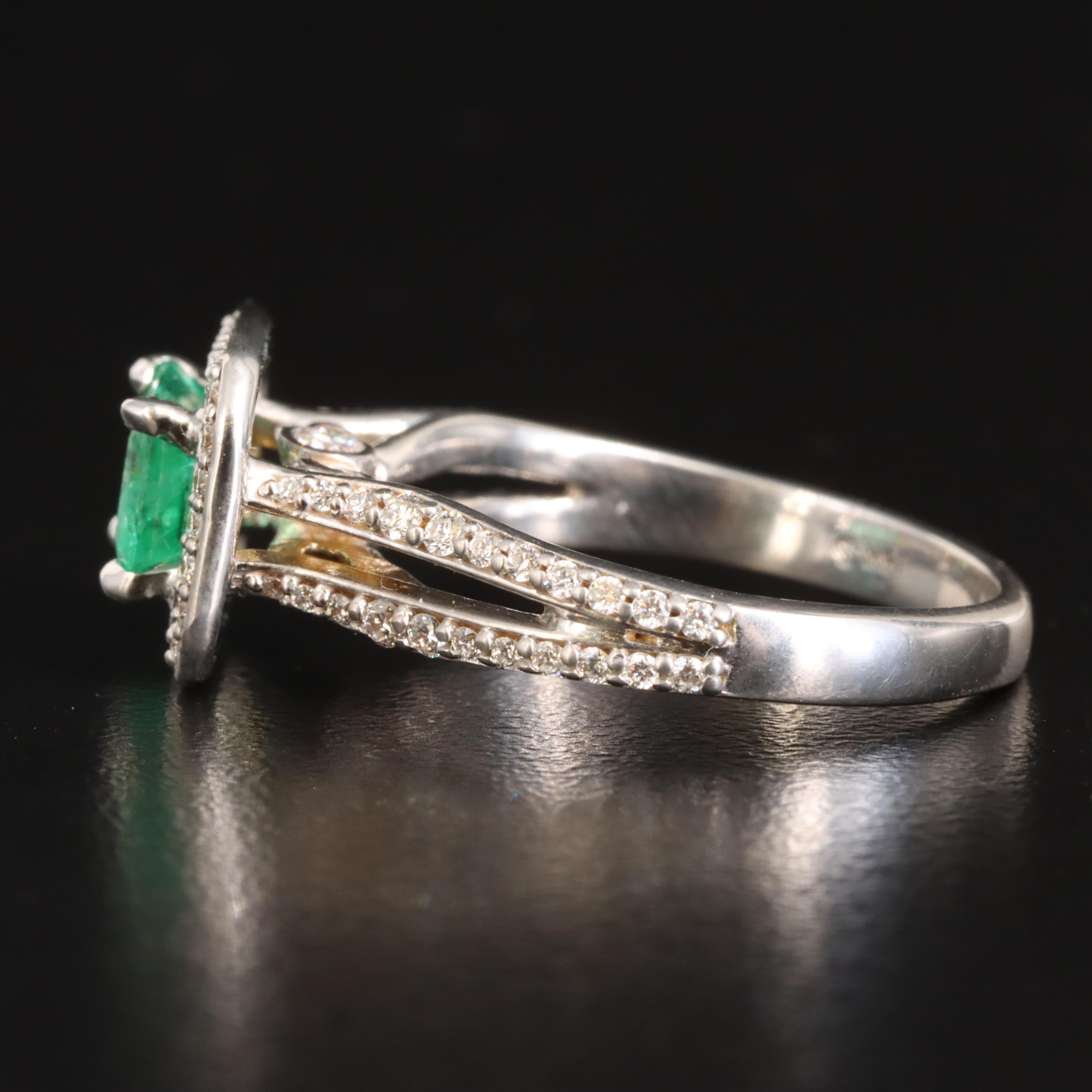 18K Emerald and Diamond Ring | EBTH