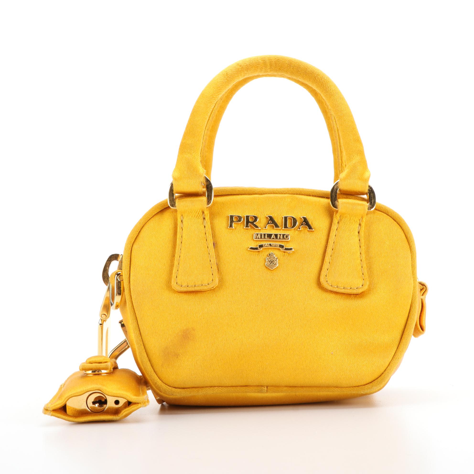 Prada Mini Crossbody Bag in Satin Textile | EBTH