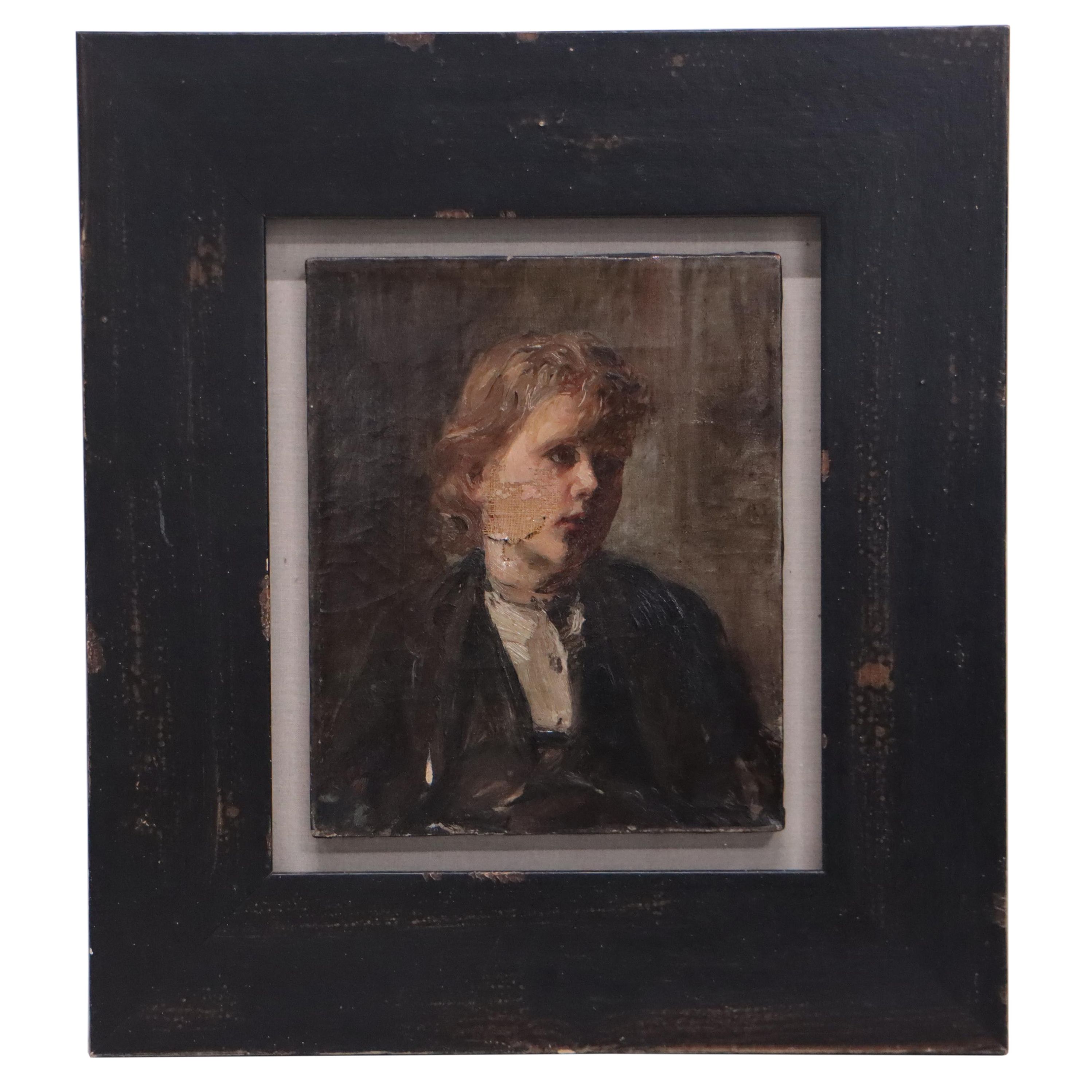 Charles T. Webber Portrait Oil Painting, 1908 | EBTH