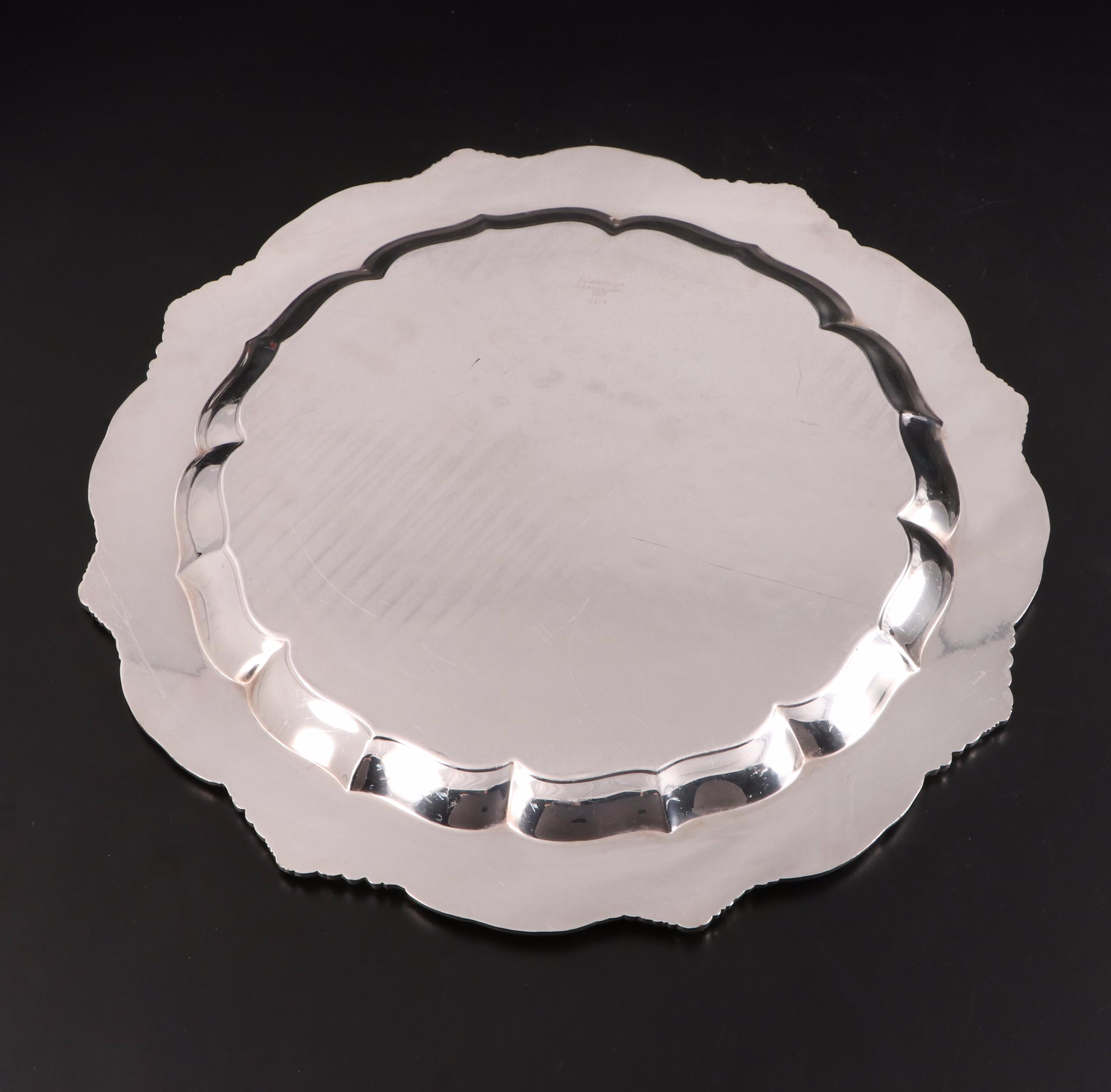 Ellis-Barker and Rogers Bros "Heritage" Silver Plate Trophy Salvers | EBTH