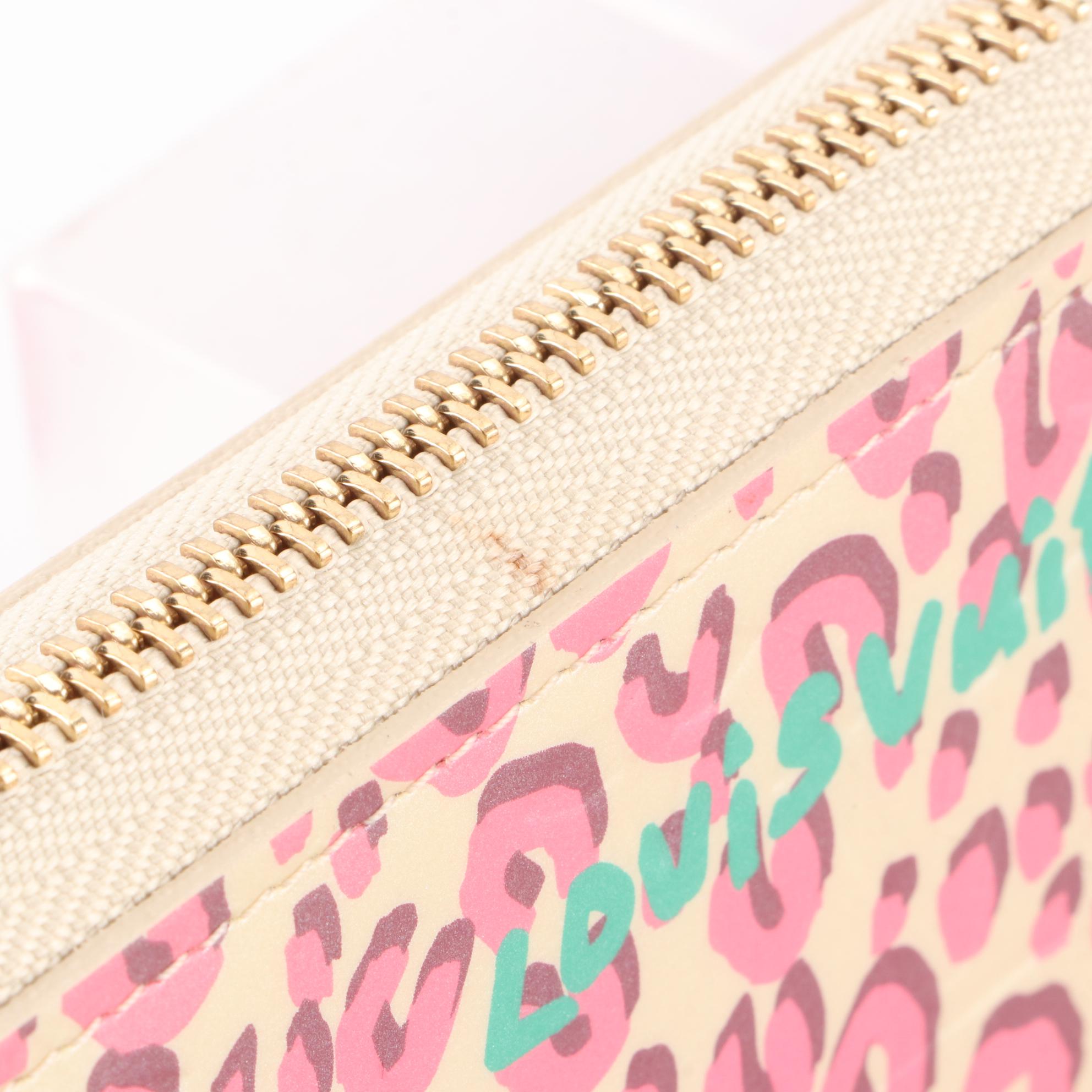 Louis Vuitton Limited Edition Zippy Wallet in Monogram Vernis Leopard ...