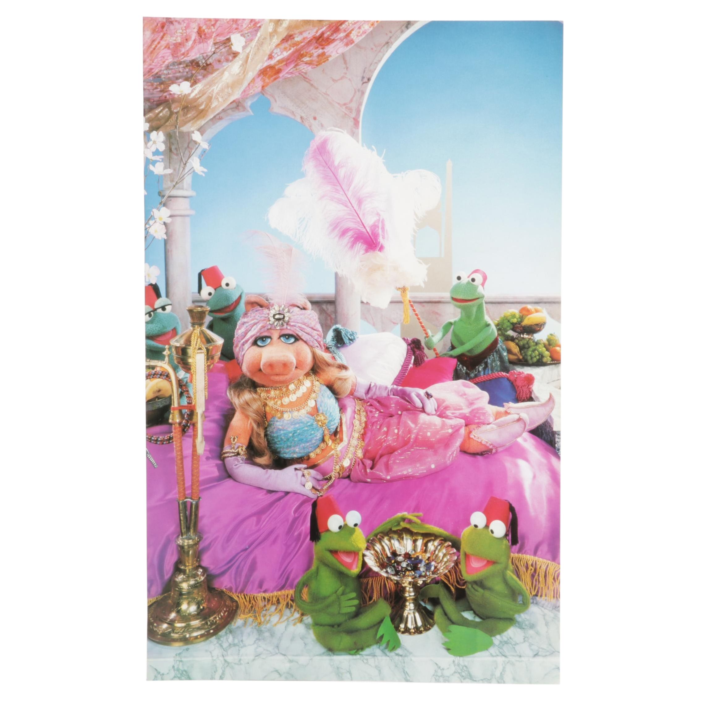 Miss Piggy Pampered by Frogs Offset Lithograph From "Miss Piggy's ...