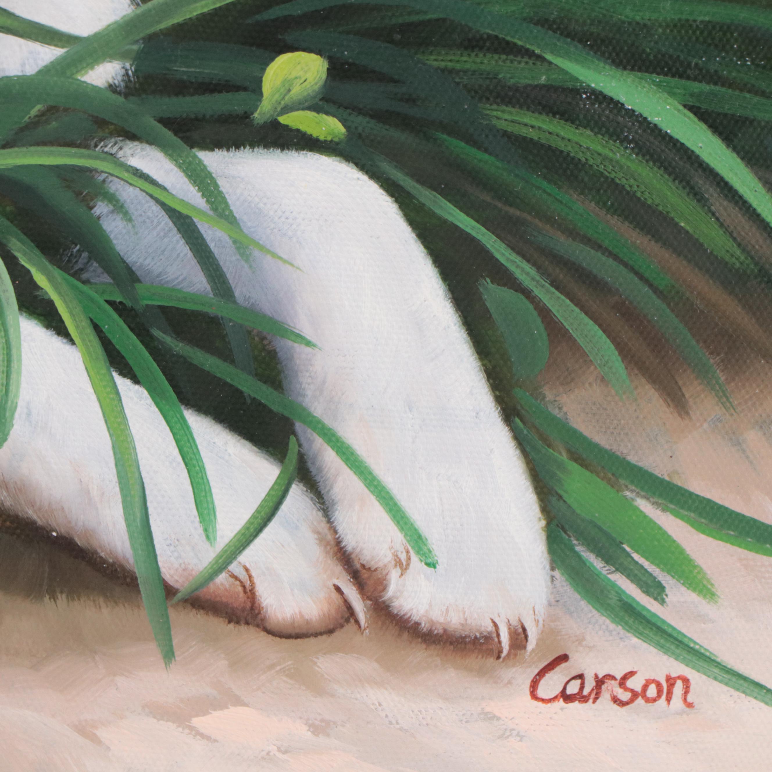 Carson Dog Portrait Oil Painting, 21st Century | EBTH