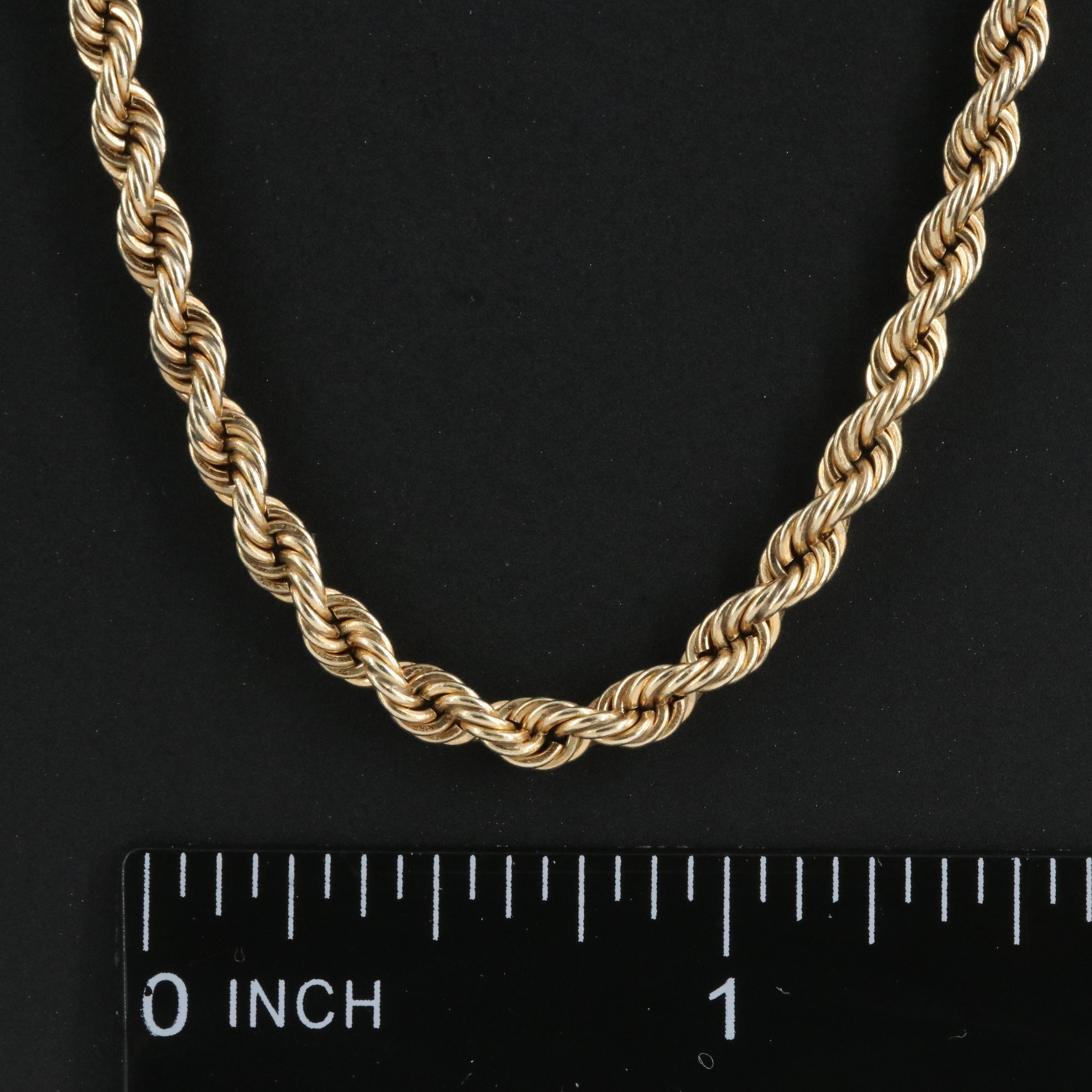 14K French Rope Chain Necklace | EBTH