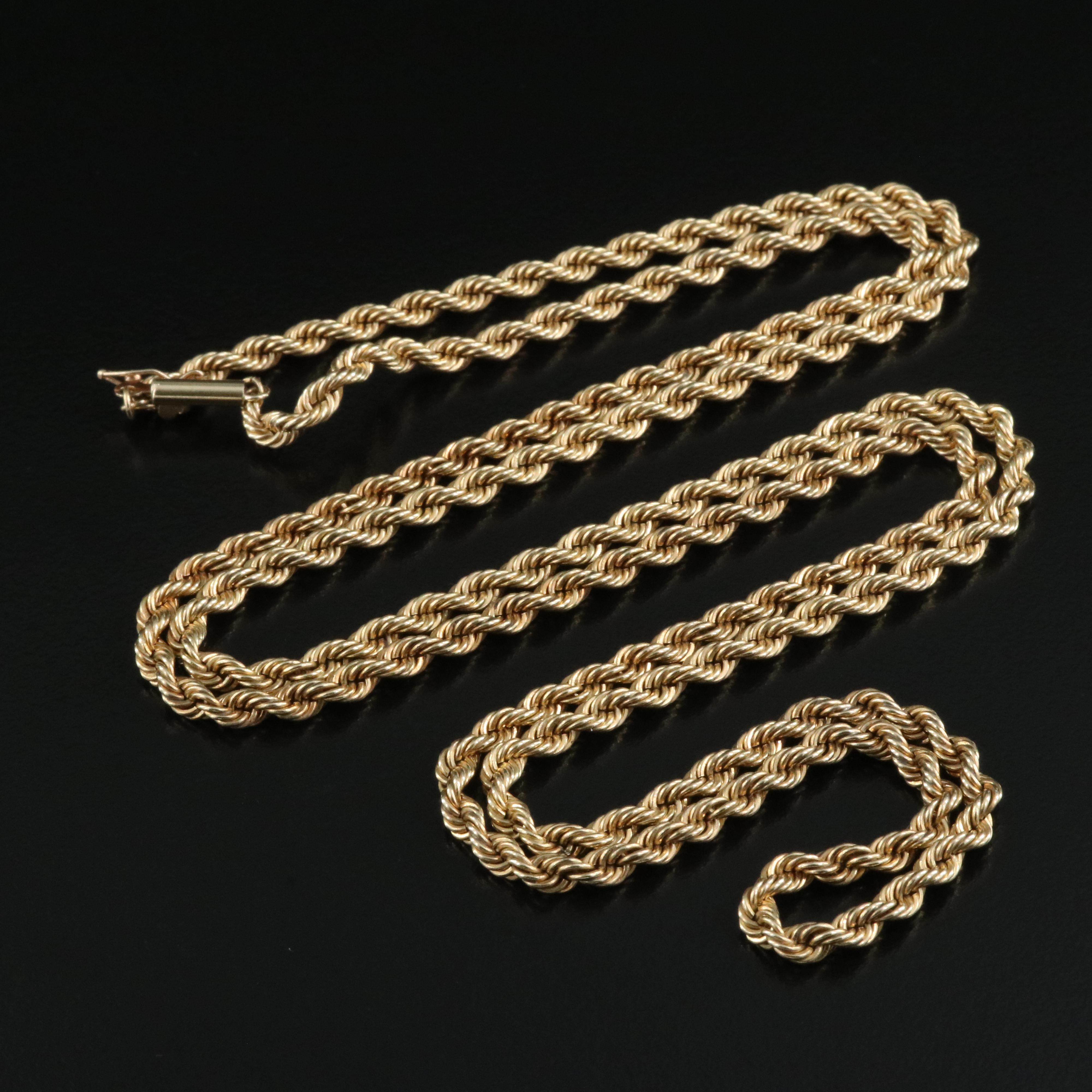 14K French Rope Chain Necklace | EBTH