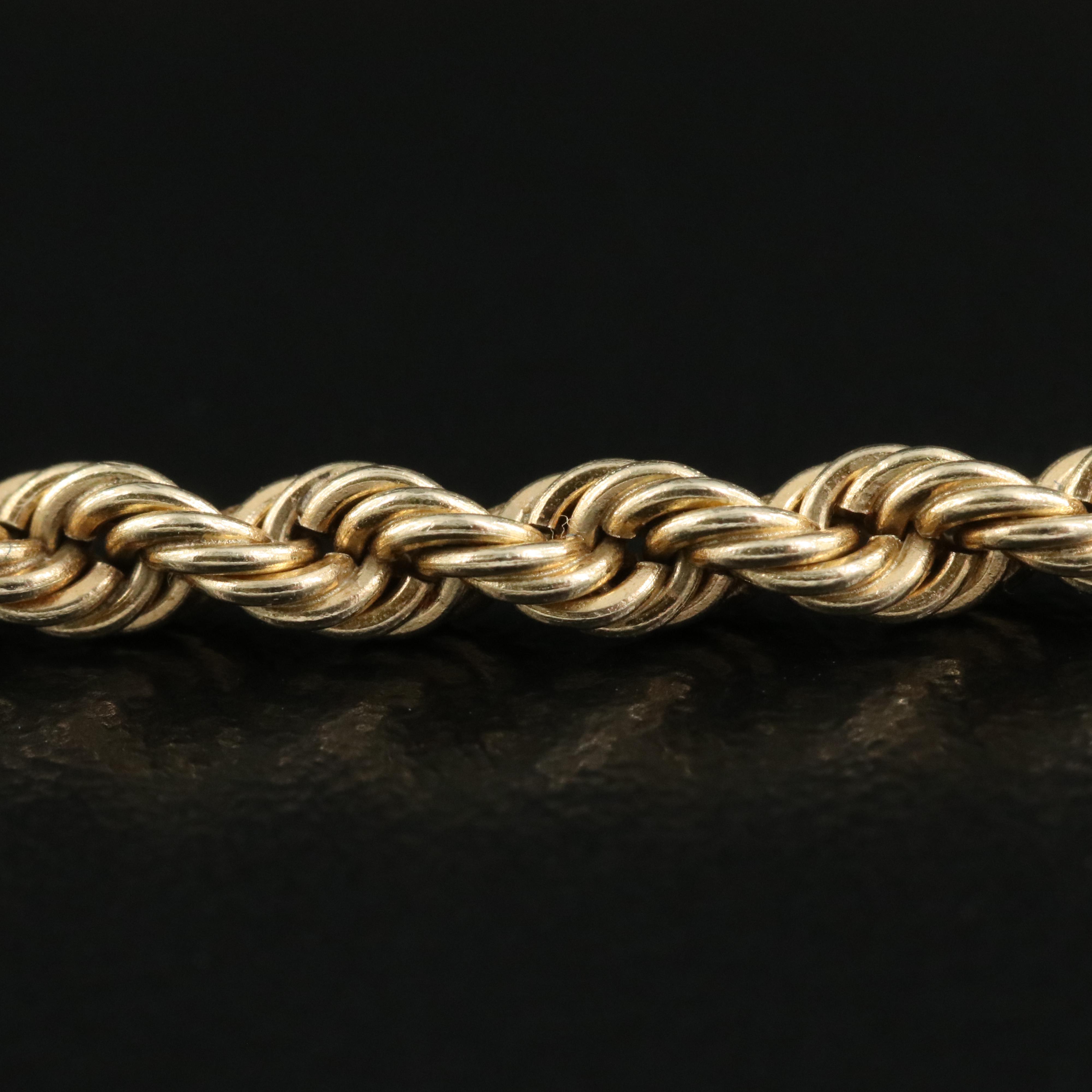 14K French Rope Chain Necklace | EBTH