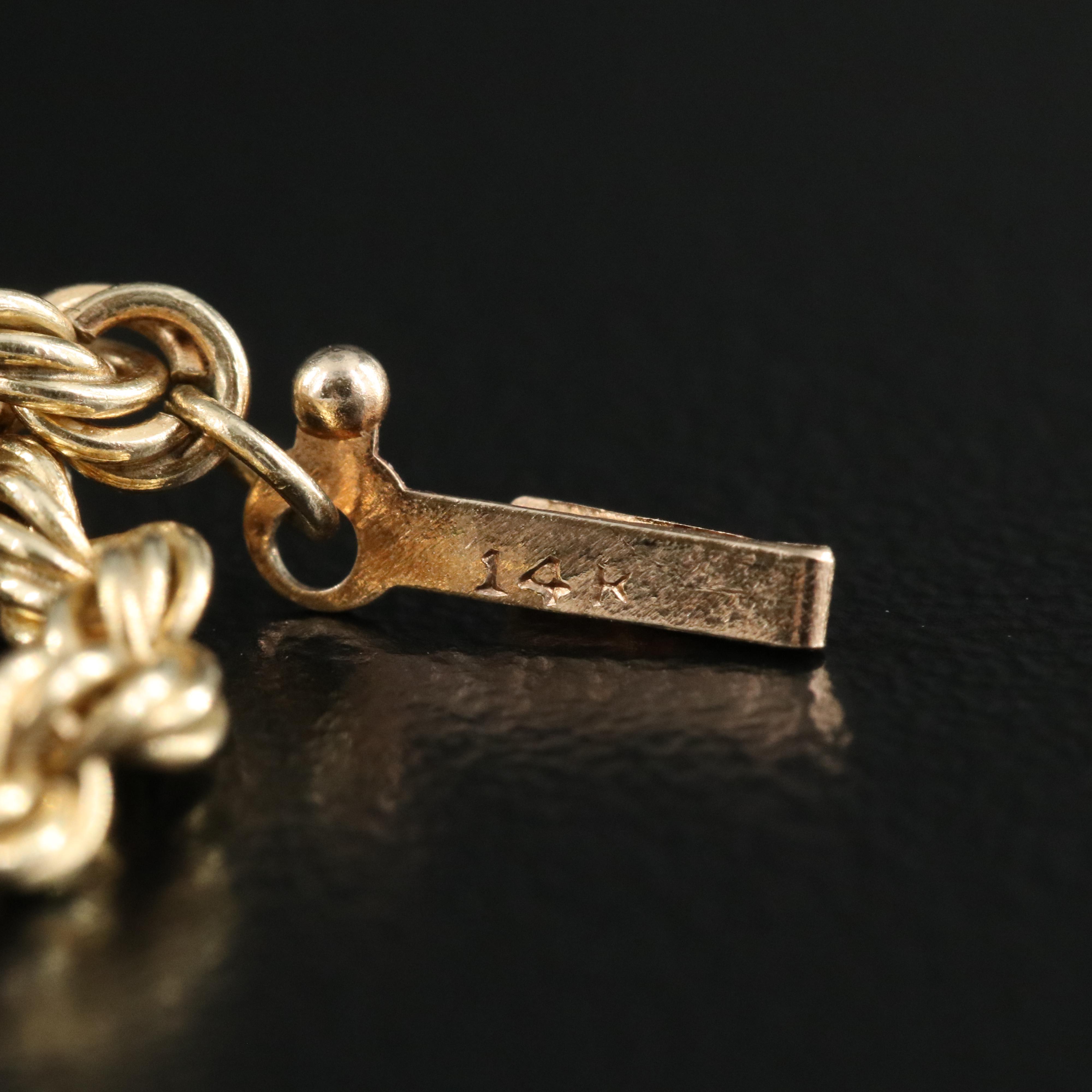 14K French Rope Chain Necklace | EBTH