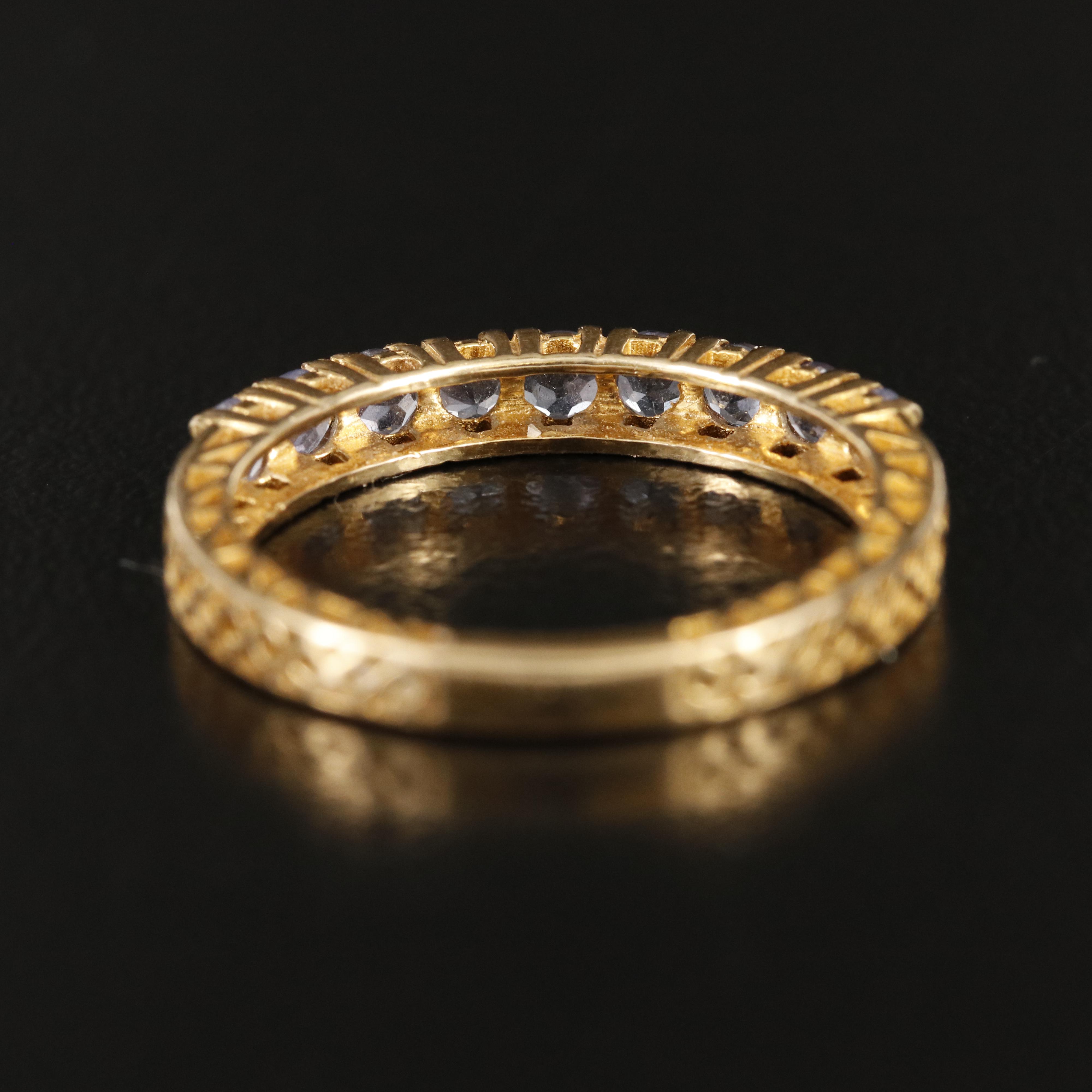 14K Tanzanite Stacking Ring | EBTH