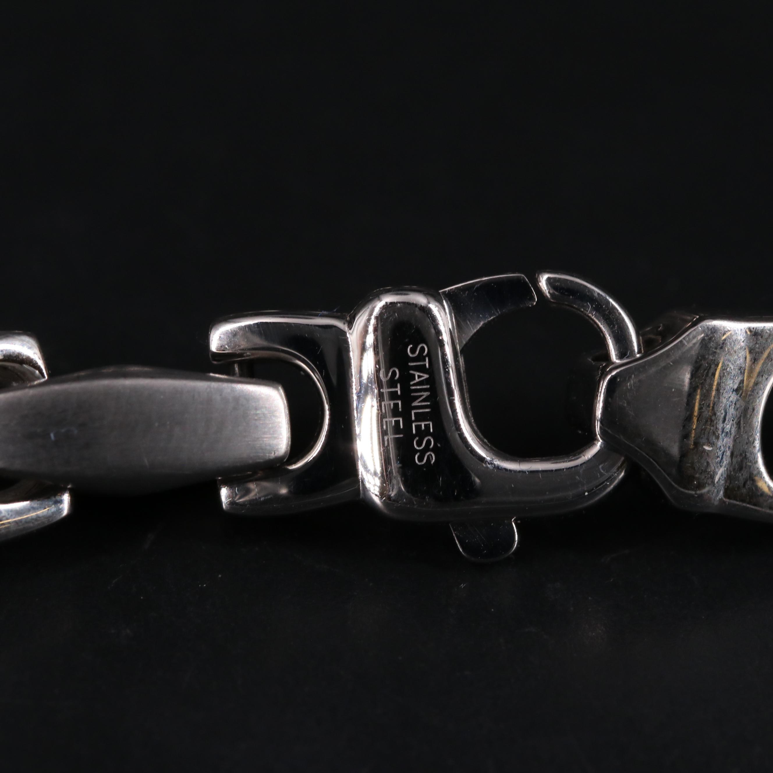 Stainless Steel Boston Chain Necklace | EBTH