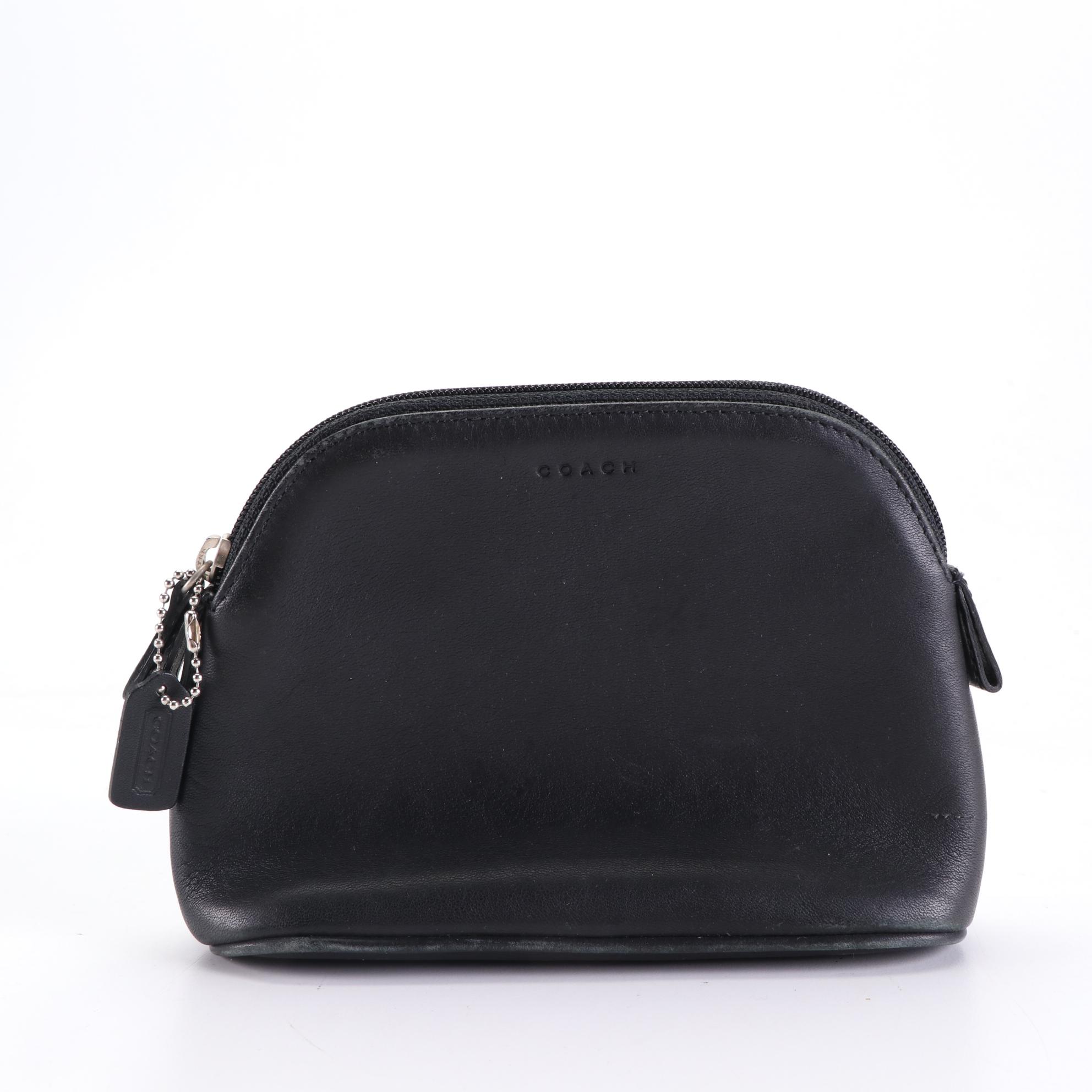 Coach Large Zip Crossbody Bag in Brown Suede and Small Black Leather ...