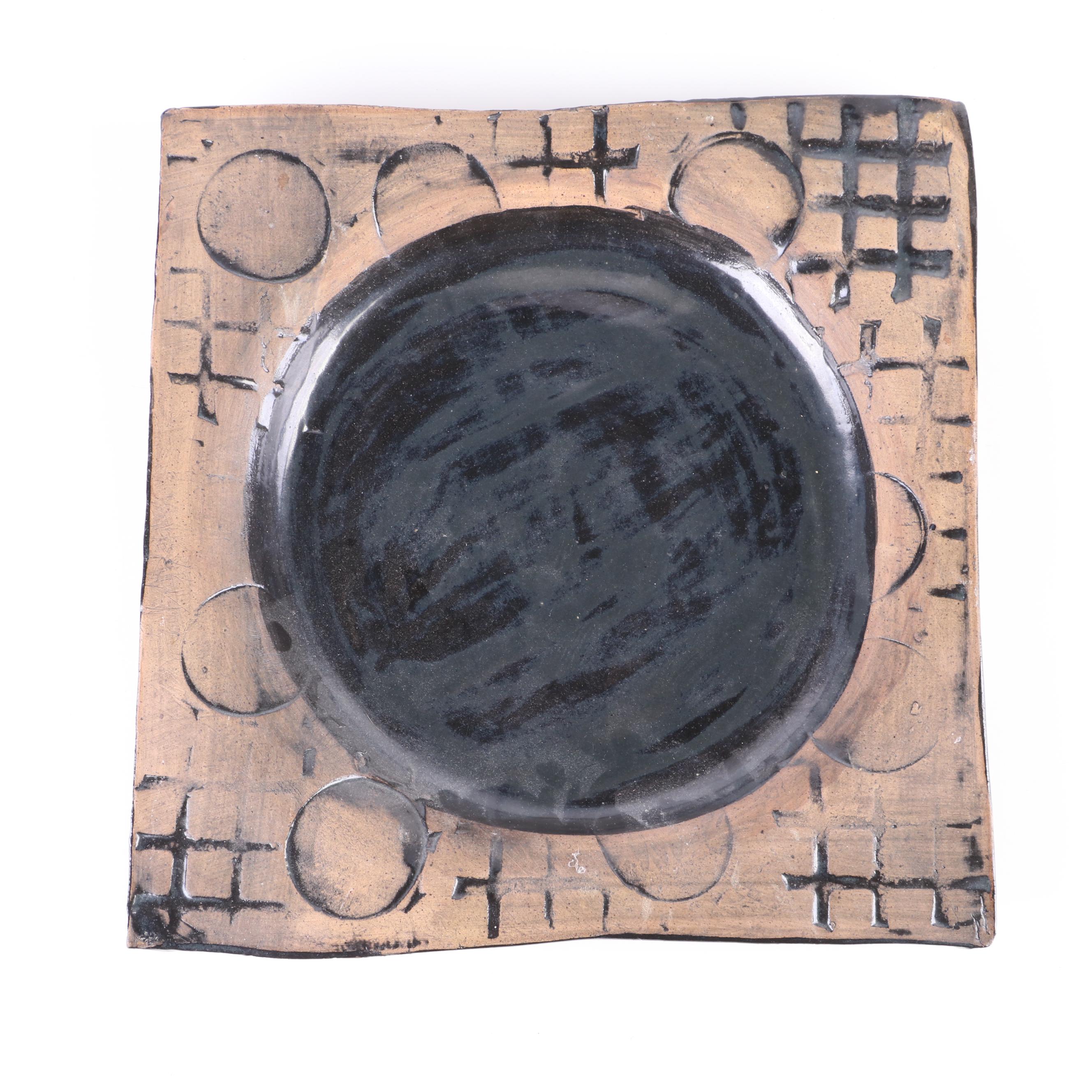 Sally Watson Studio Pottery Square Ceramic Bowl | EBTH