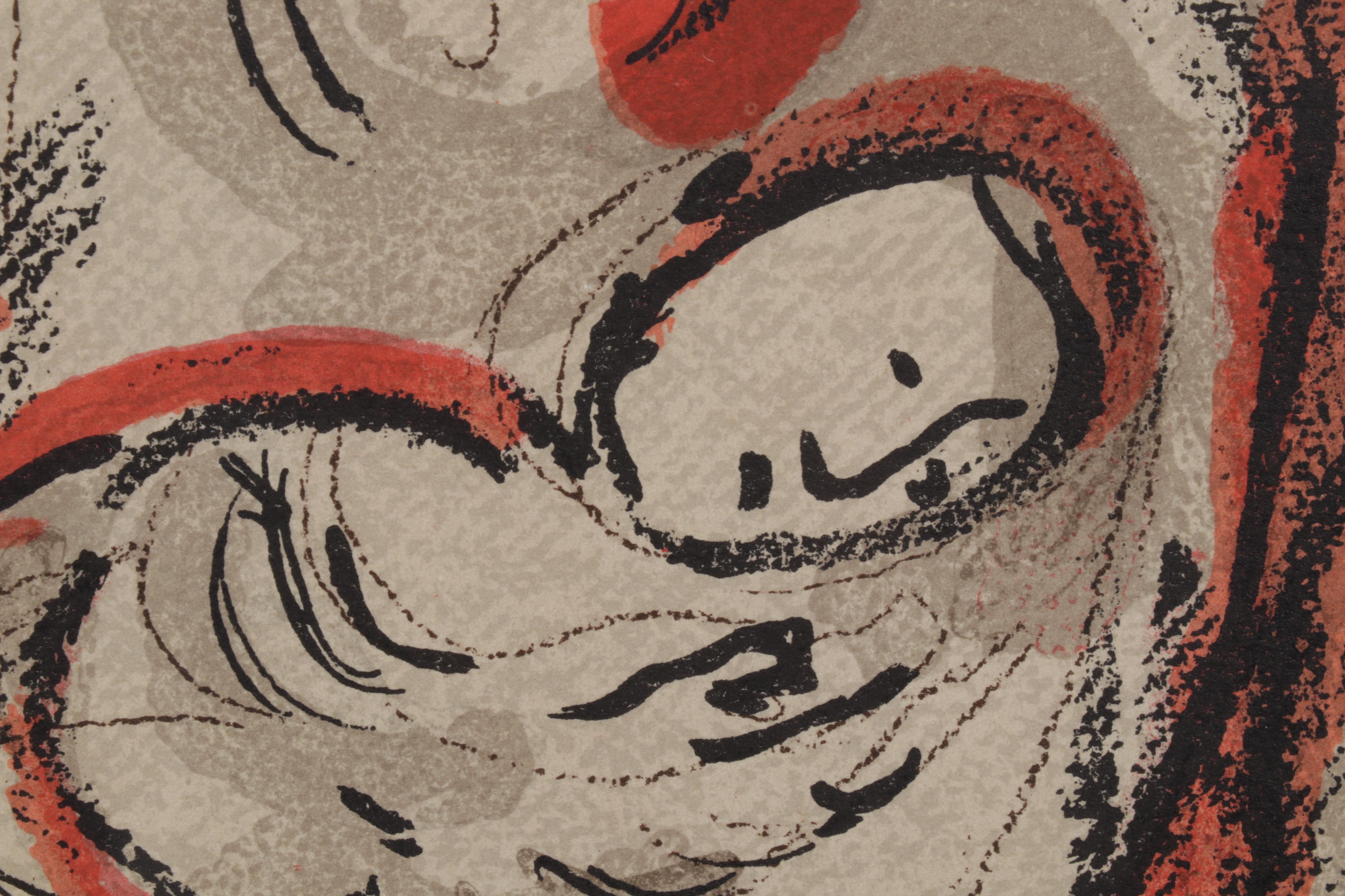 Marc Chagall Color Lithograph "Hagar in the Desert" From "Verve," 1960 ...