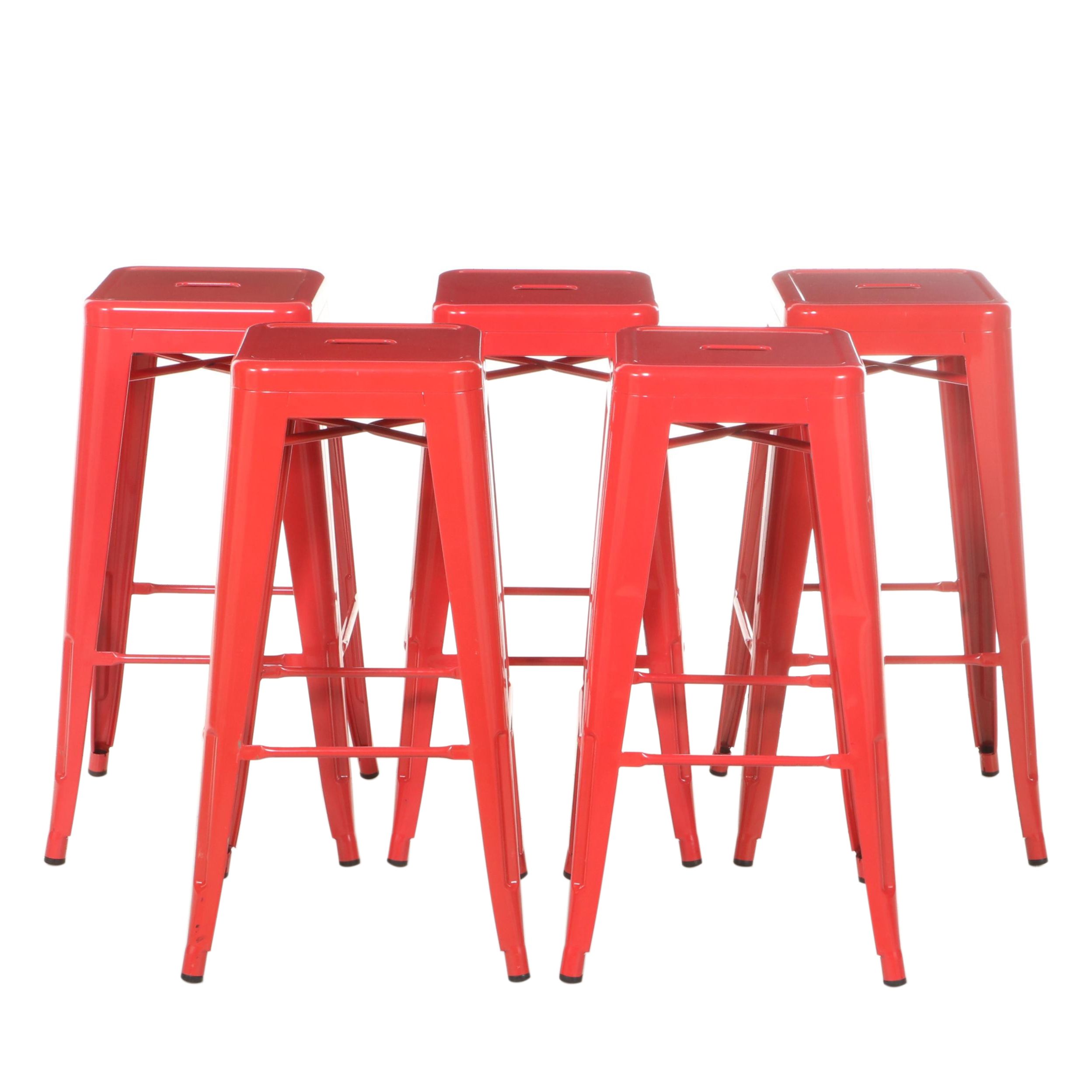 Four Vintage Romweber Viking Oak Bar Stools | EBTH