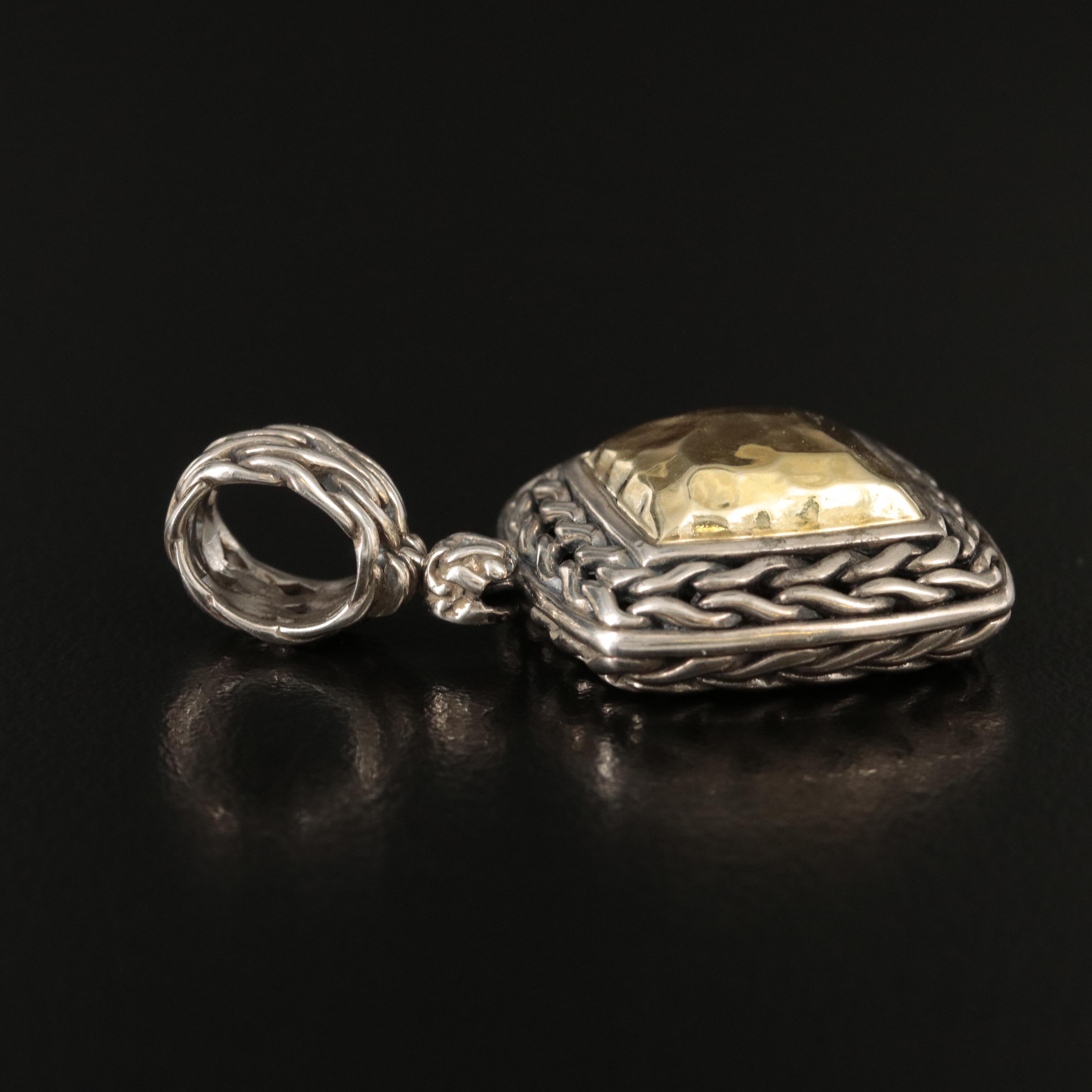 John Hardy "Palu" Sterling Pendant with 22K Accent | EBTH