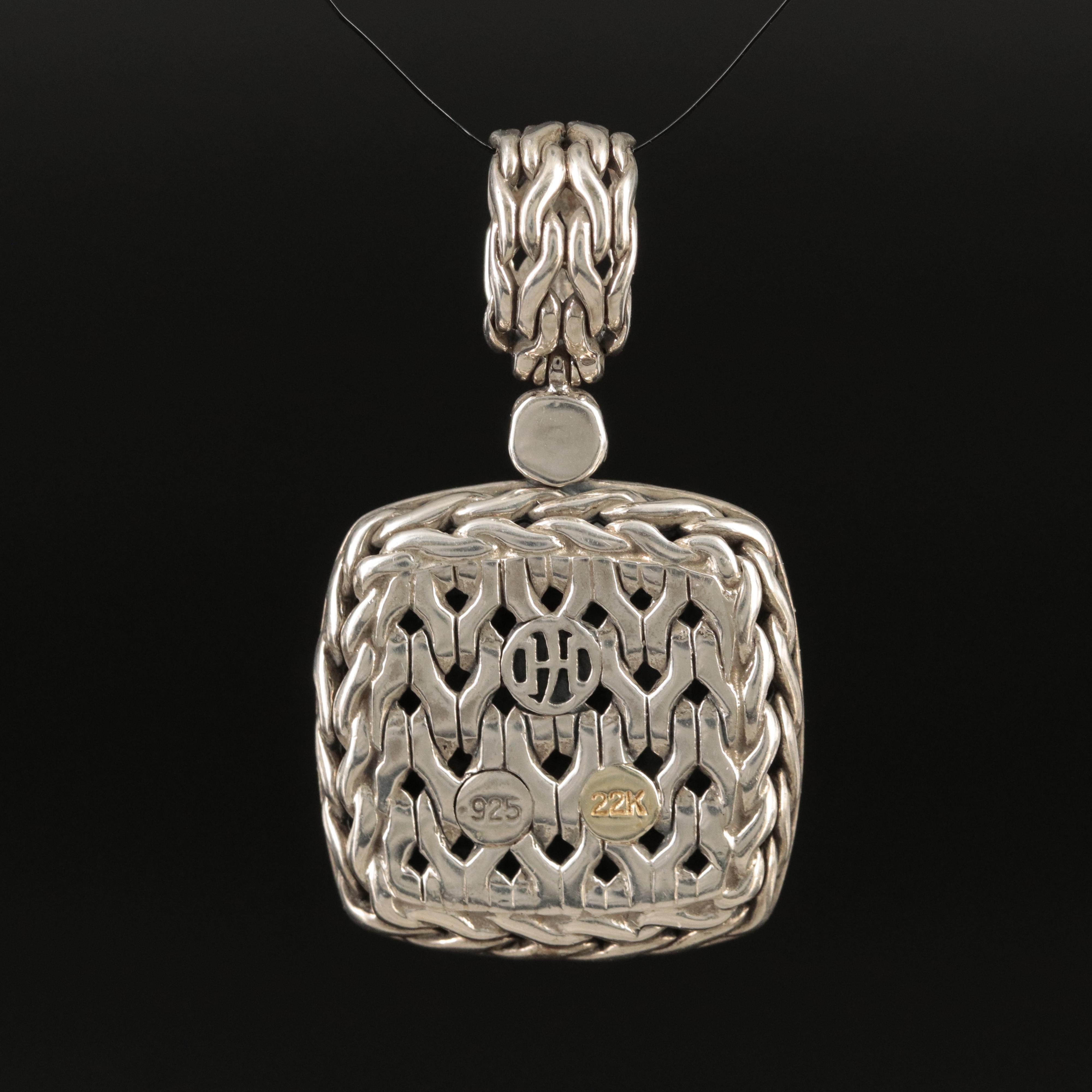 John Hardy "Palu" Sterling Pendant with 22K Accent | EBTH