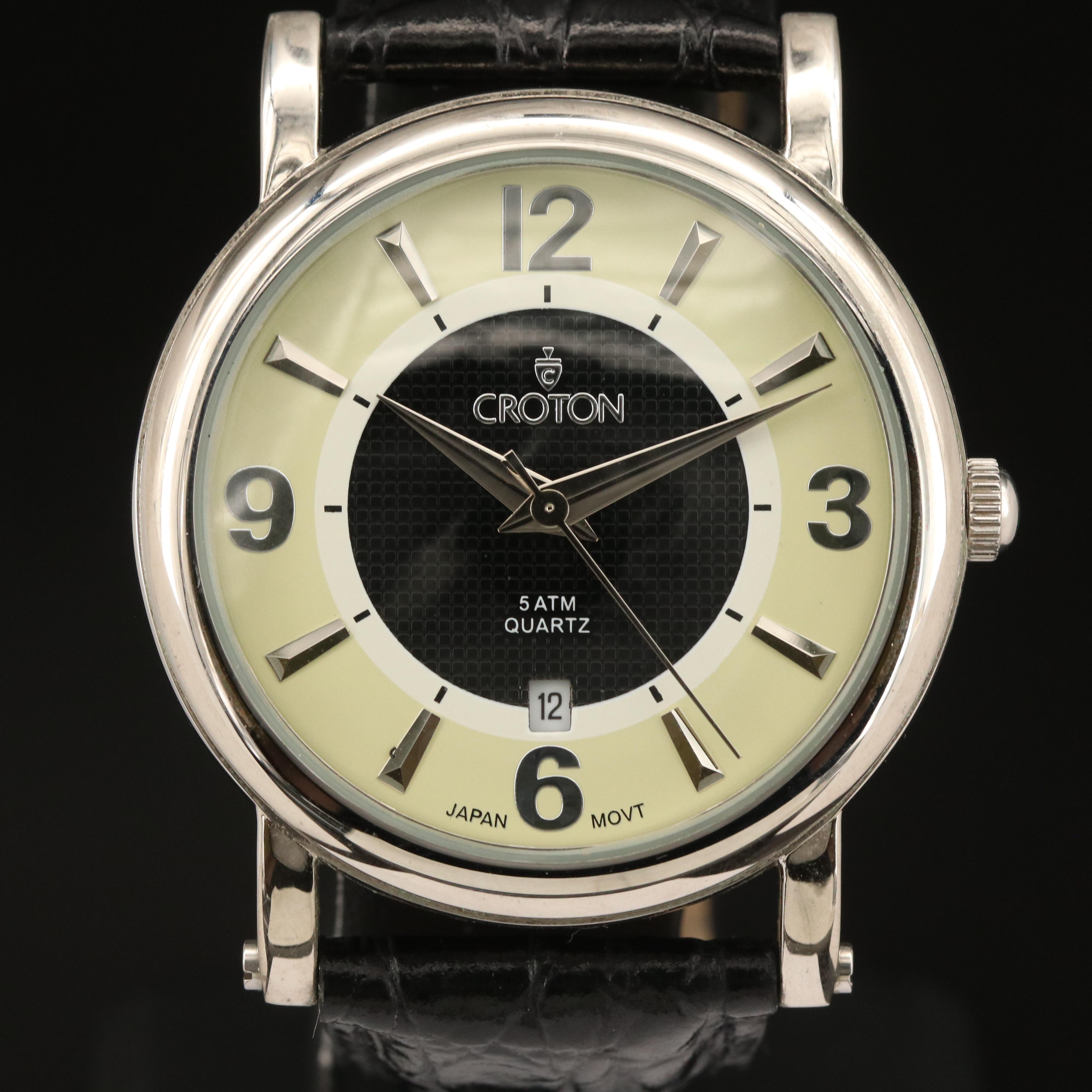 Croton Sector Dial Quartz Wristwatch | EBTH