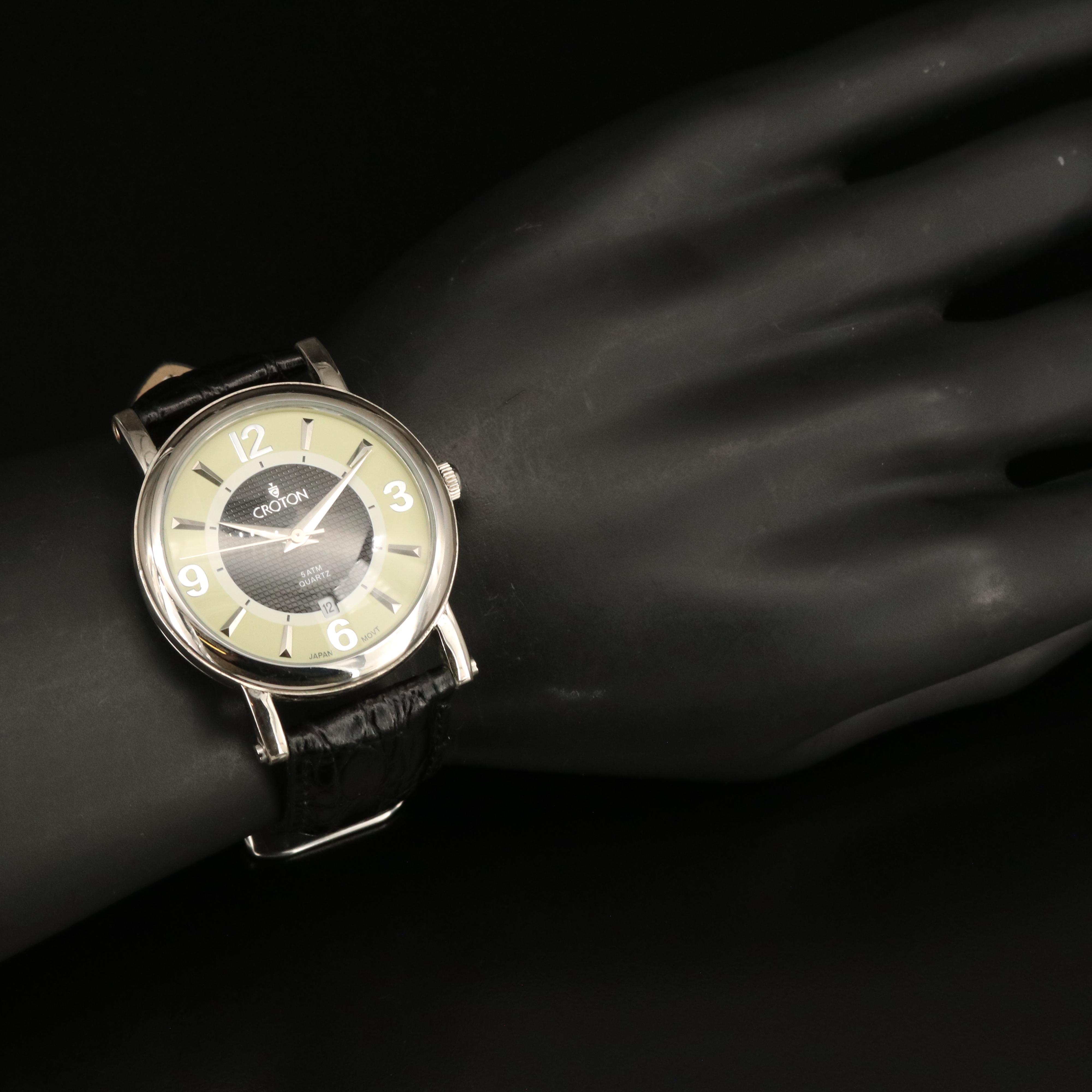 Croton Sector Dial Quartz Wristwatch | EBTH