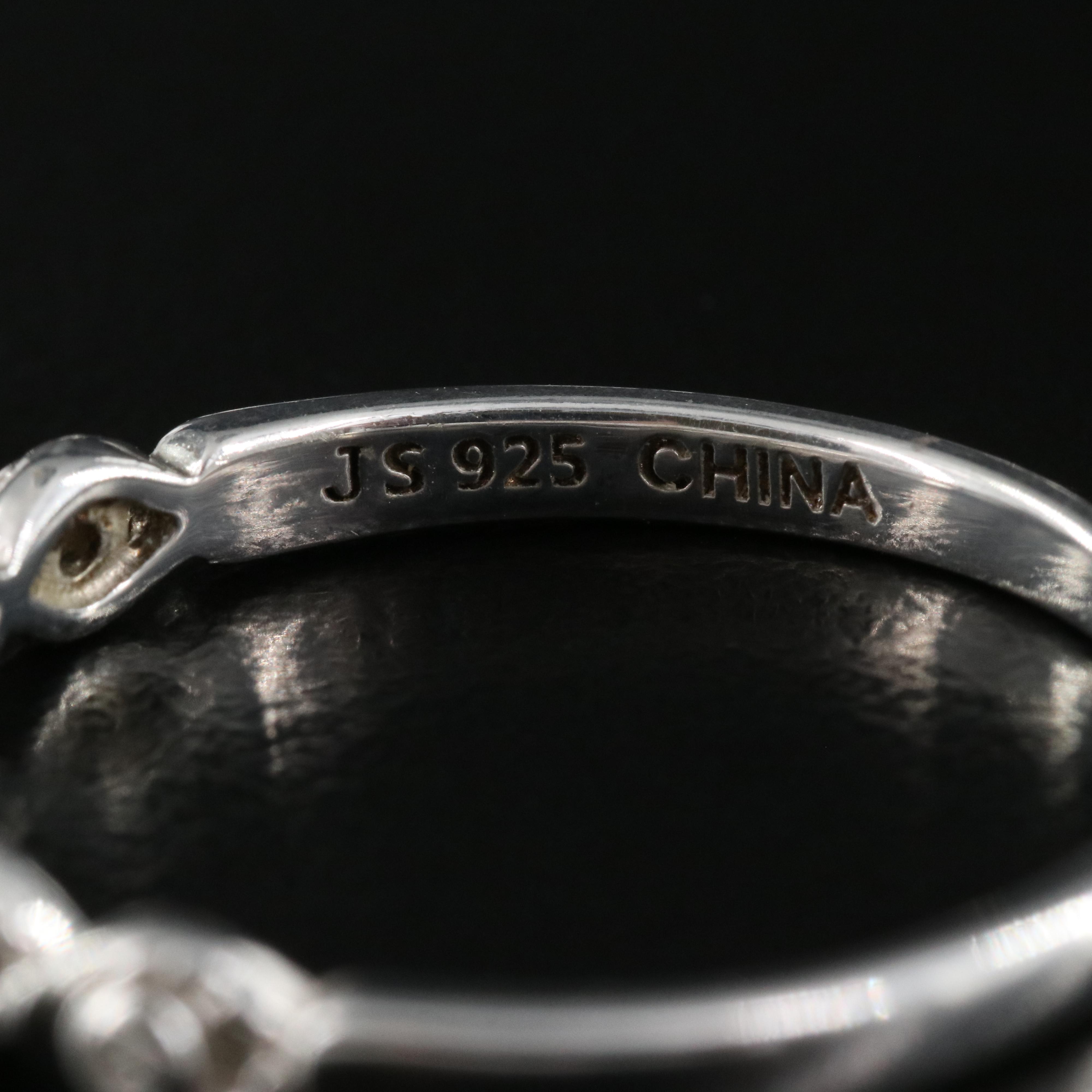 Sterling Diamond Stacking Rings | EBTH