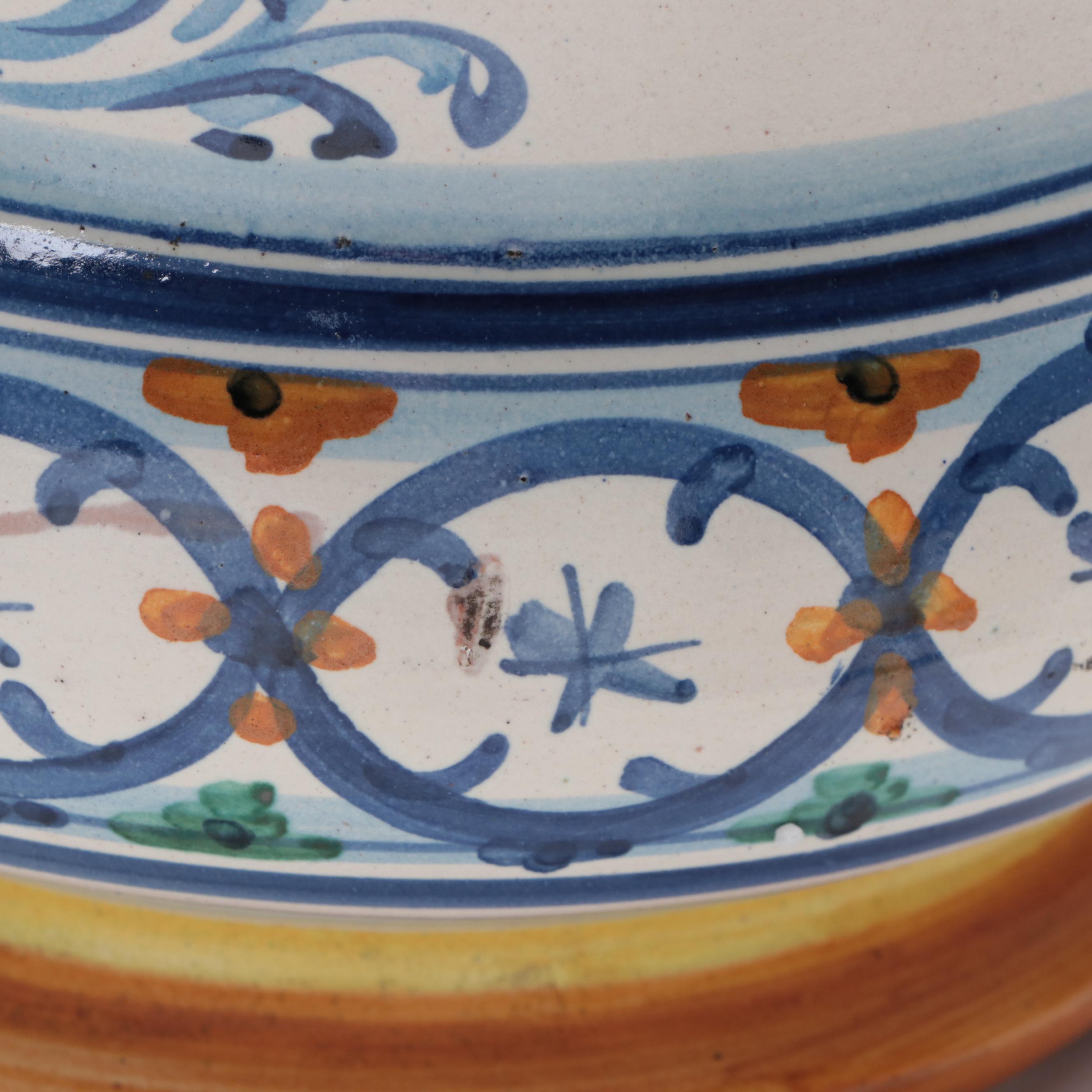 Gialletti Pimpinelli Dertua Vase and Other Italian Maiolica Apothecary ...