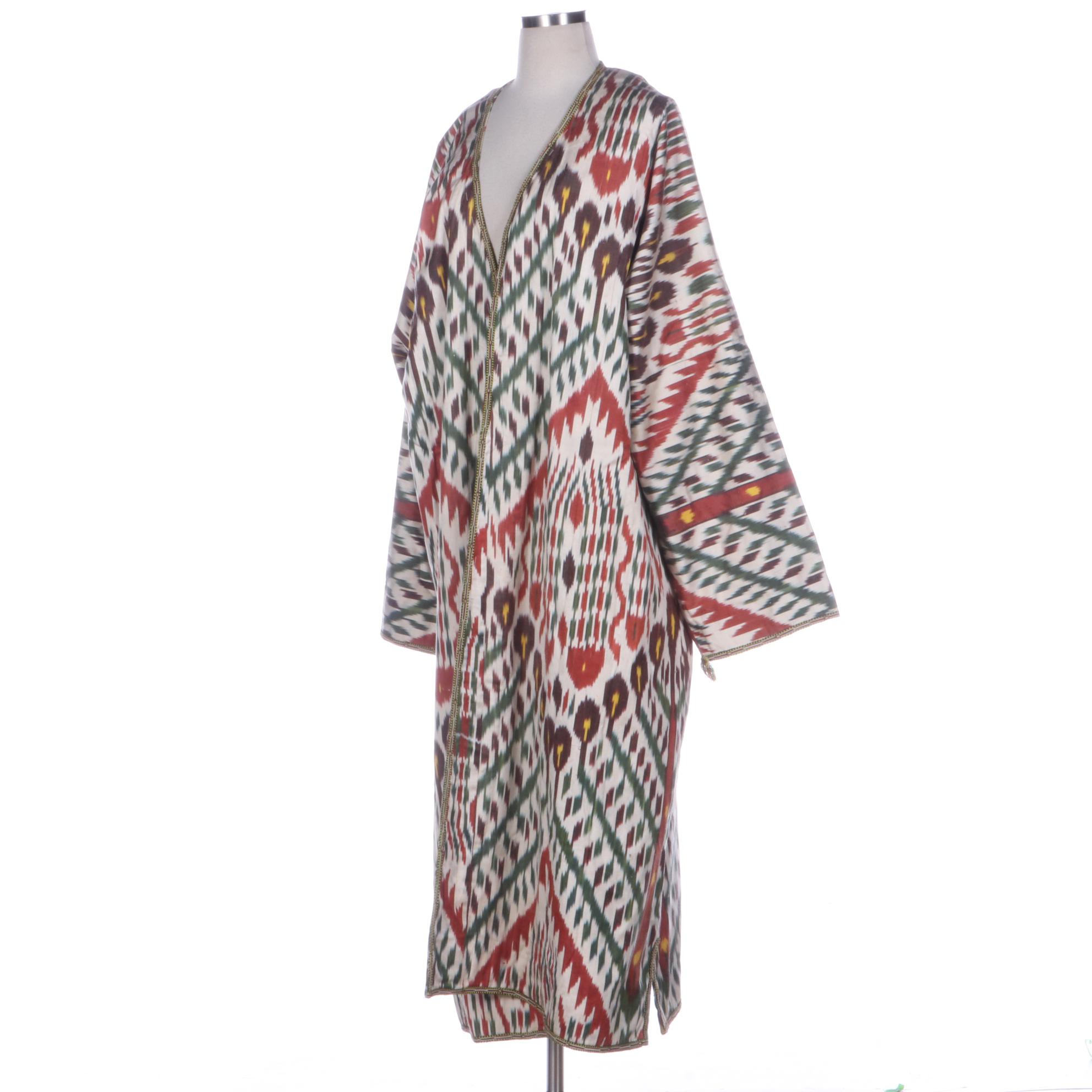 Central Asian Ikat Chapan Robe | EBTH