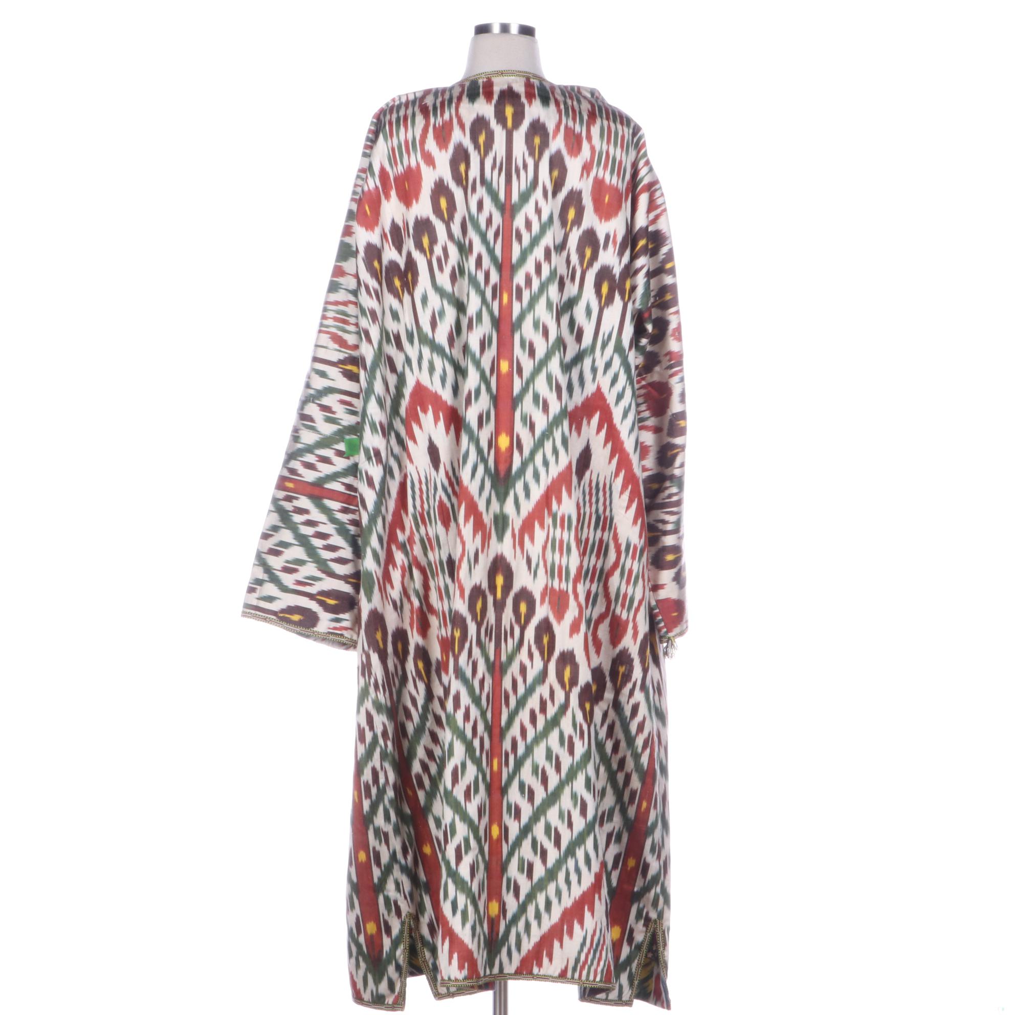 Central Asian Ikat Chapan Robe | EBTH