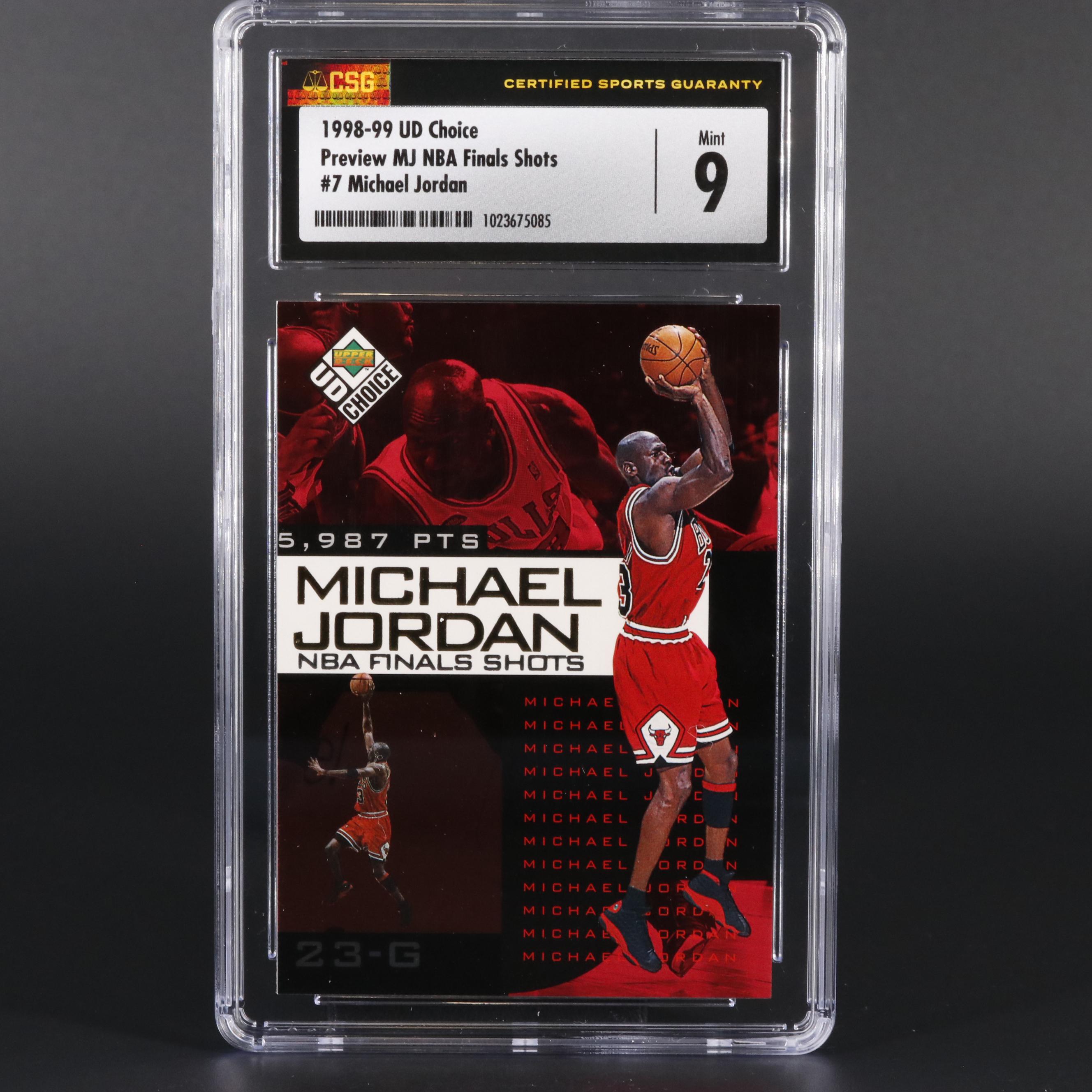 1998-99 Upper Deck Michael Jordan Preview MJ NBA Finals Shots ...