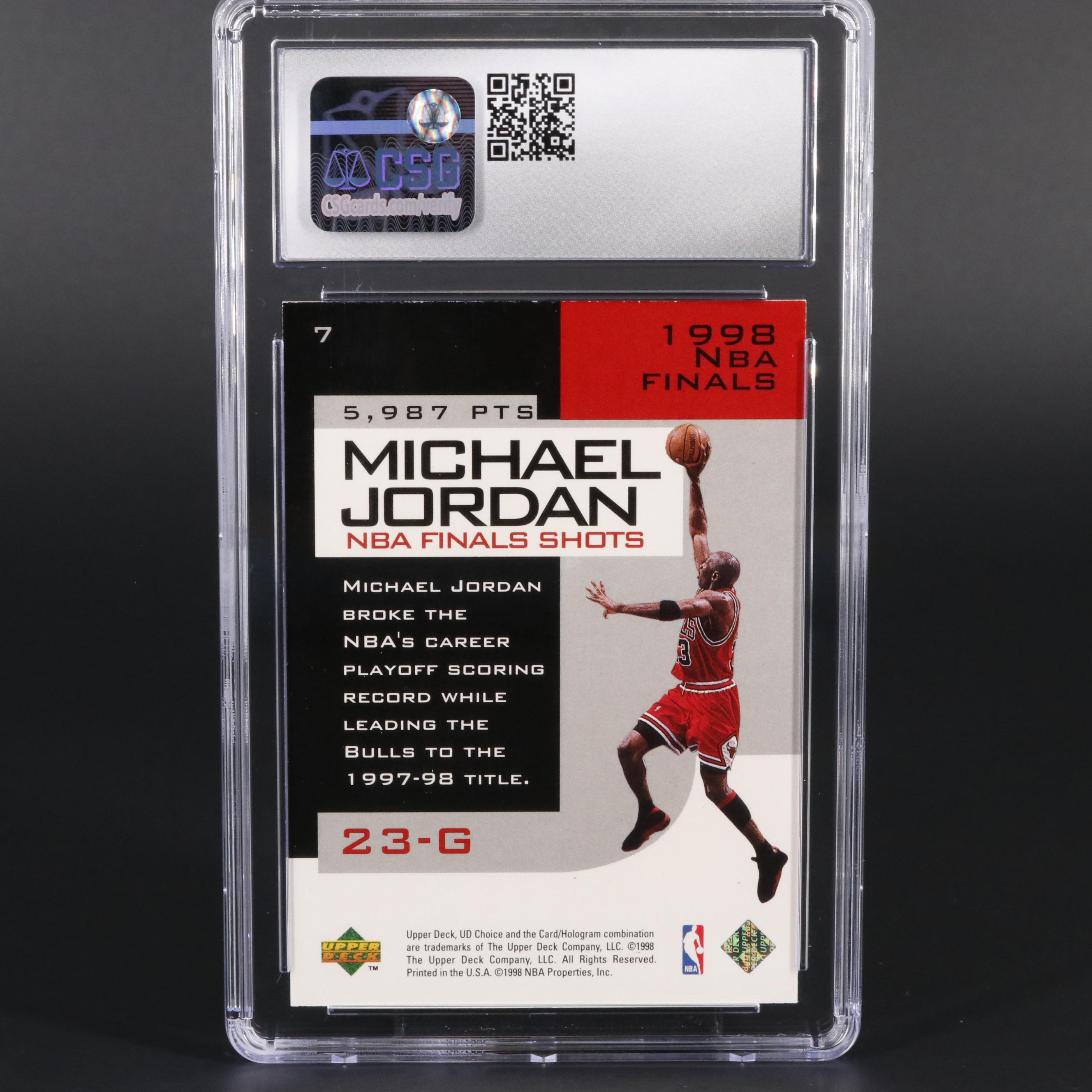 1998-99 Upper Deck Michael Jordan Preview MJ NBA Finals Shots ...