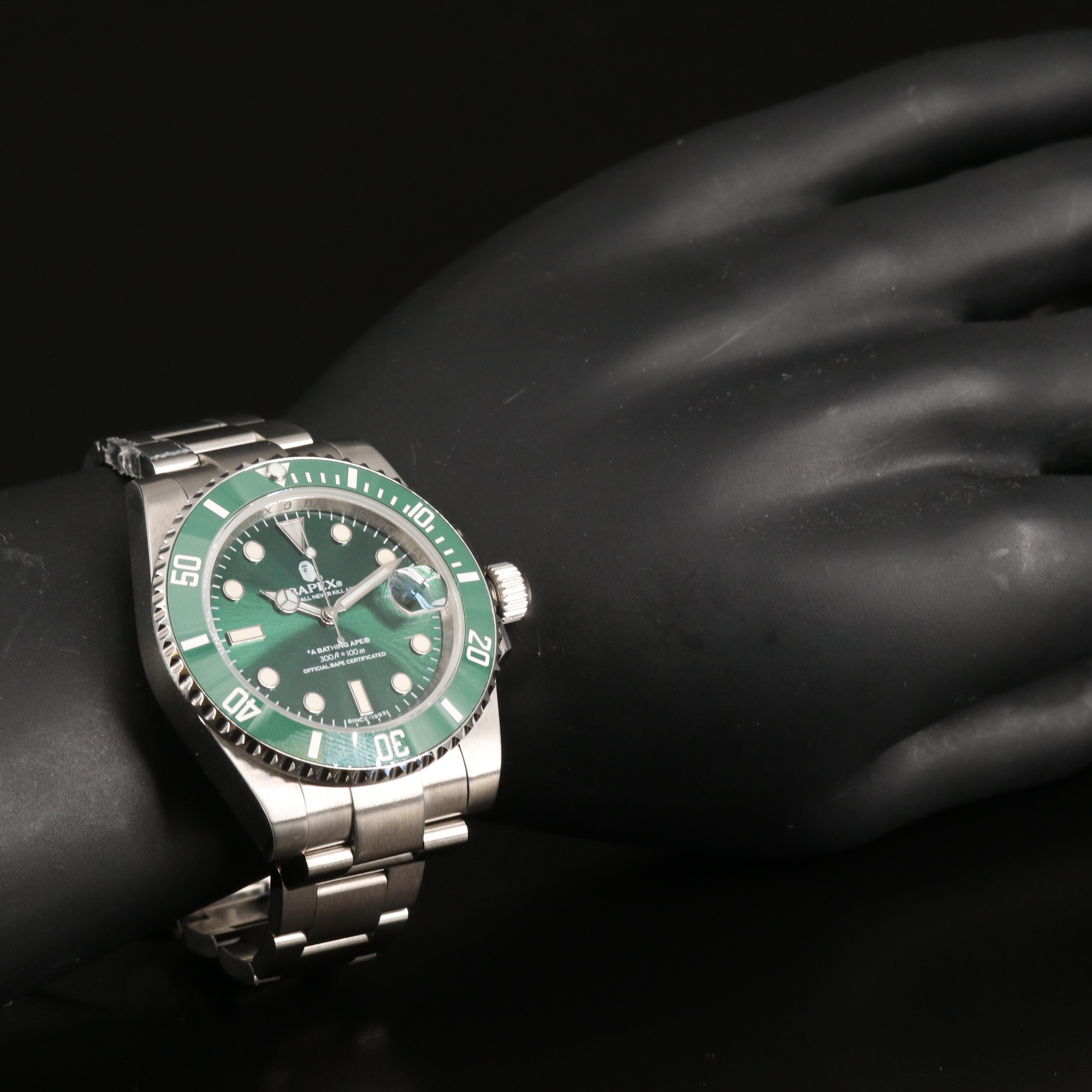 Bapex Type I Dive Watch Stainless Steel Wristwatch | EBTH